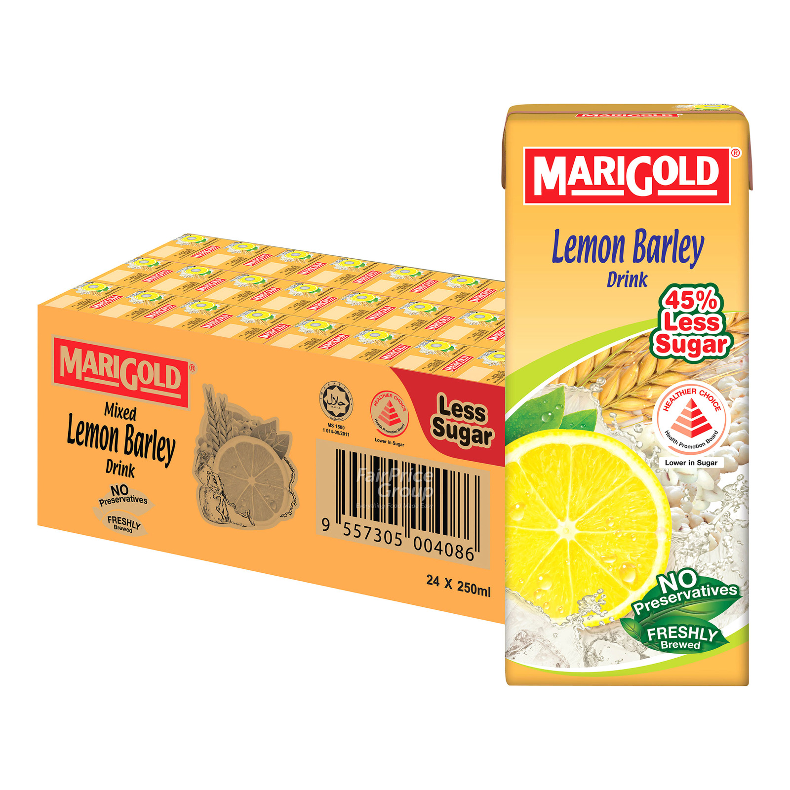 Marigold Packet Drink - Lemon Barley (Less Sweet) | NTUC FairPrice