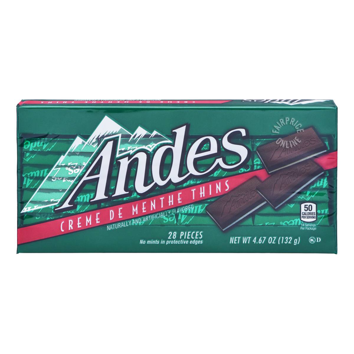 Andes Thins Chocolate - Creme De Menthe | NTUC FairPrice