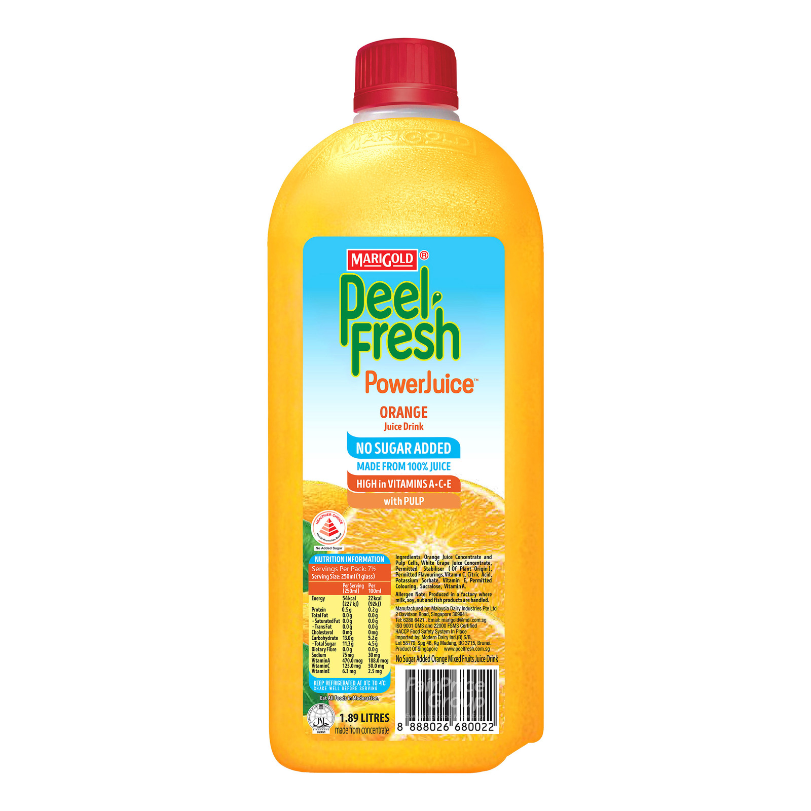 Marigold Peel Fresh Bottle Juice - Orange | NTUC FairPrice