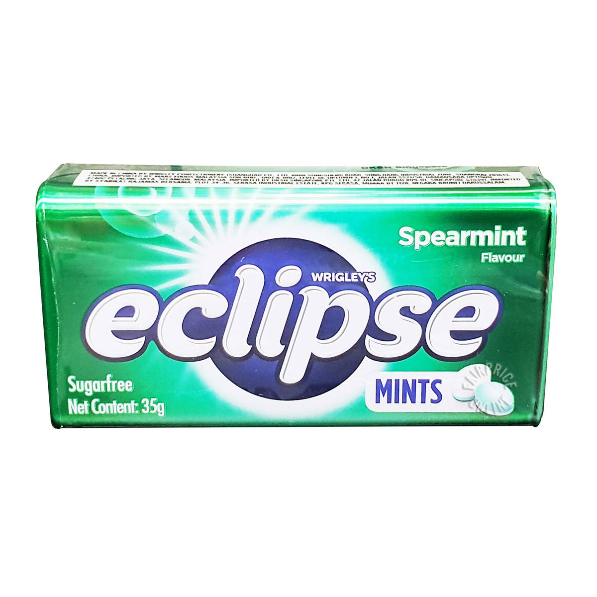 Wrigley's Eclipse Sugar Free Mints Candy - Spearmint | NTUC FairPrice