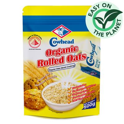 Cowhead Organic Rolled Oats - Quick Cooking | NTUC FairPrice