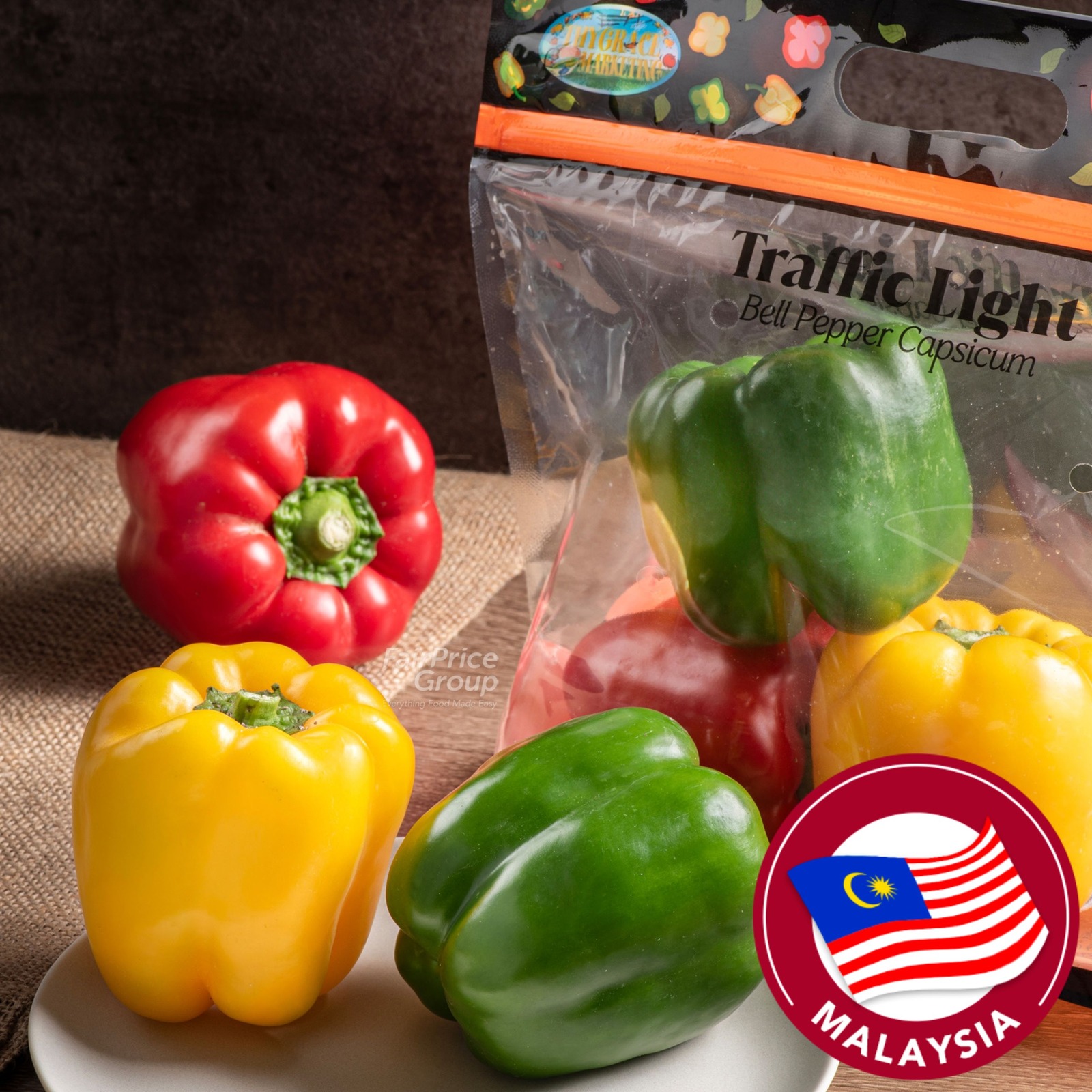 Thygrace Traffic Light Premium Bell Pepper Capsicum | NTUC FairPrice