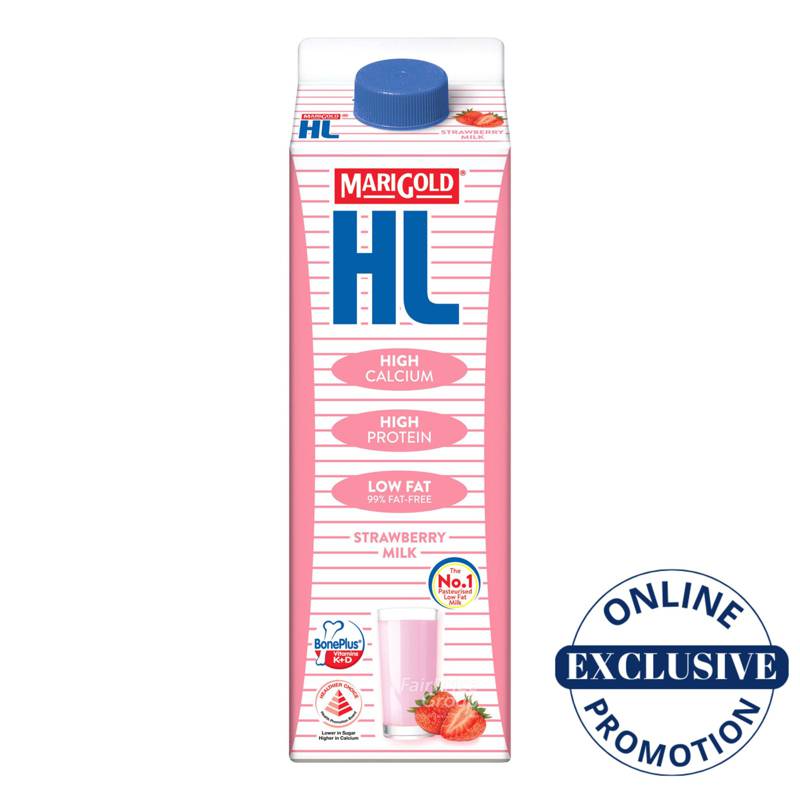 Marigold HL Milk - Strawberry | NTUC FairPrice