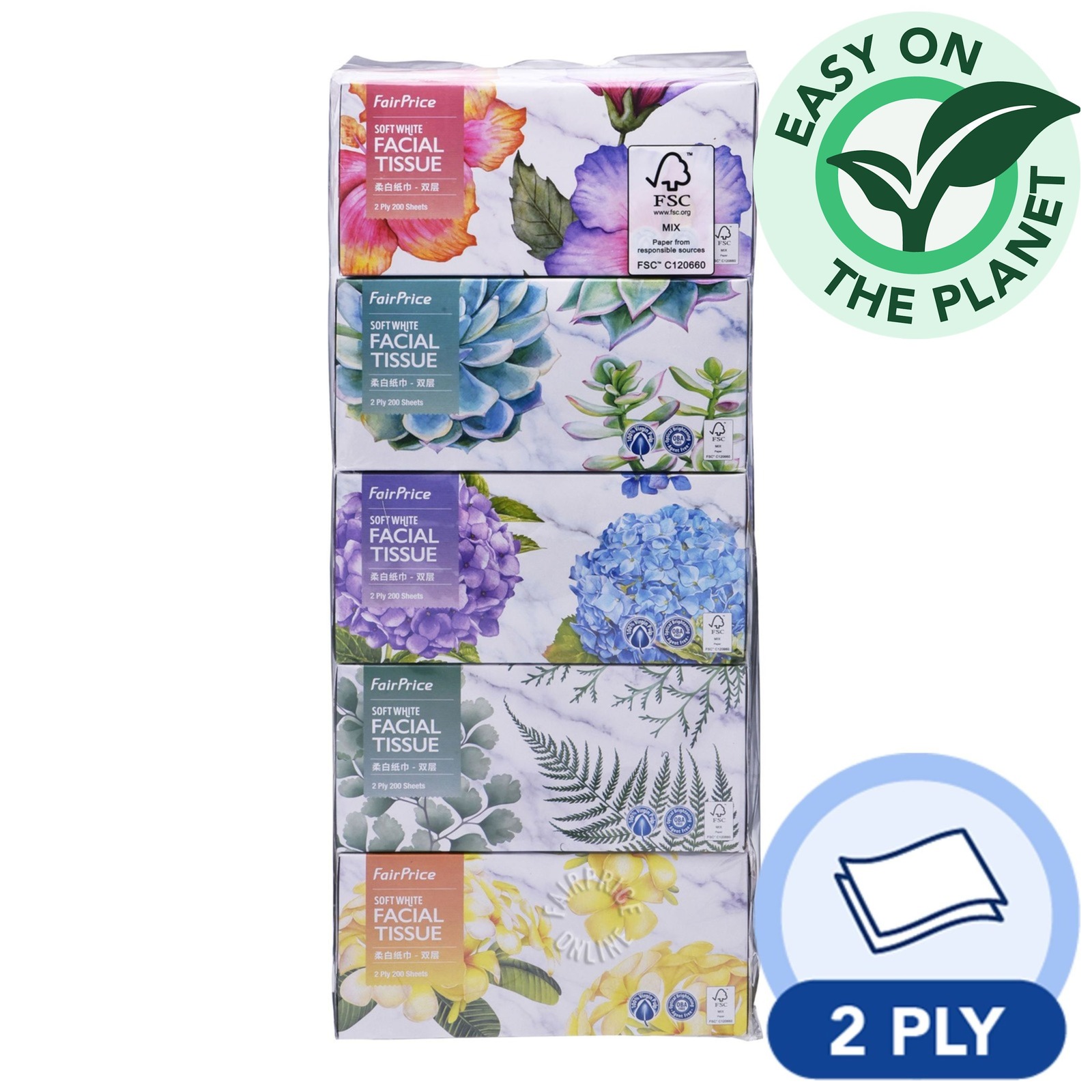 FairPrice Facial Tissue 2ply Box | NTUC FairPrice