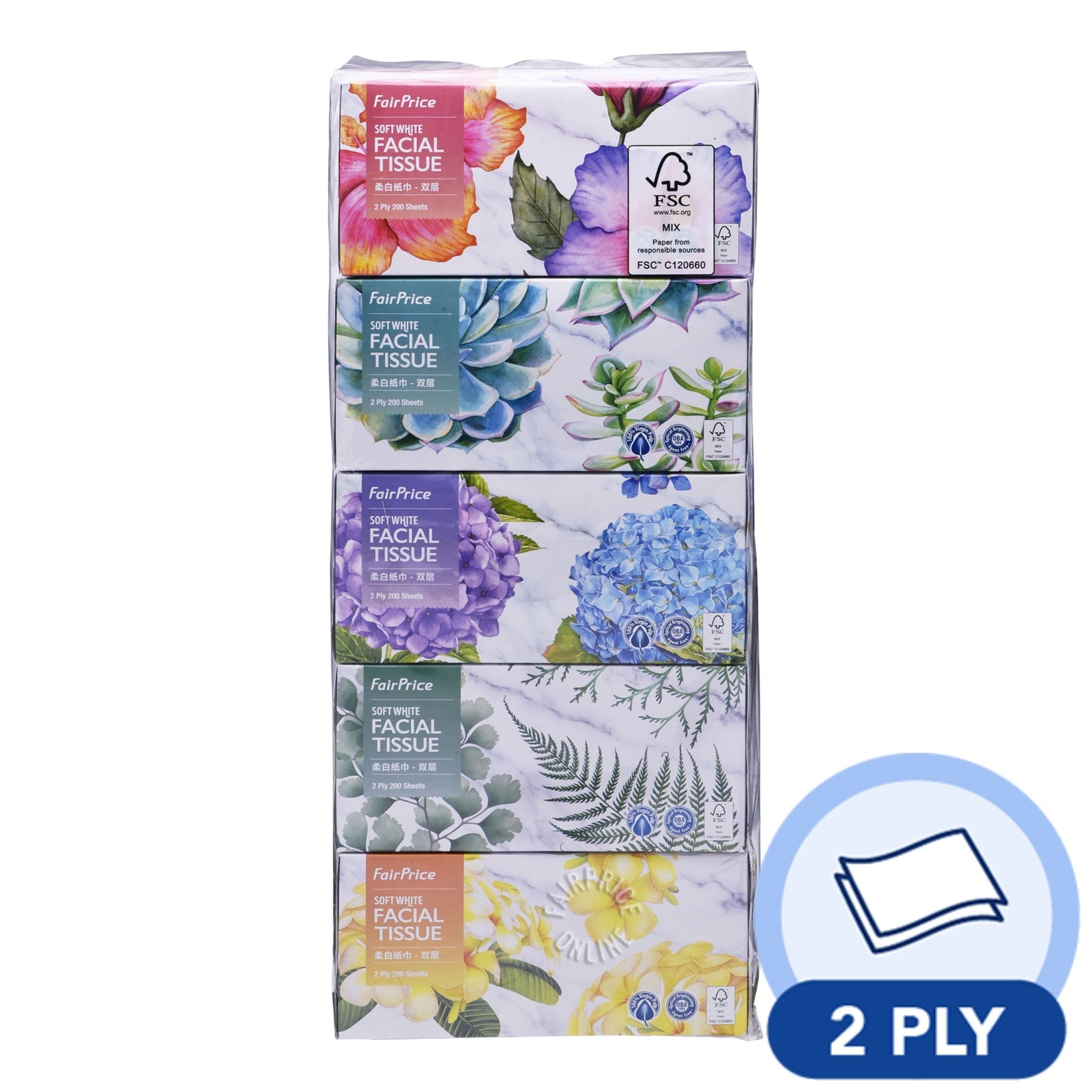 FairPrice Facial Tissue 2ply Box | NTUC FairPrice