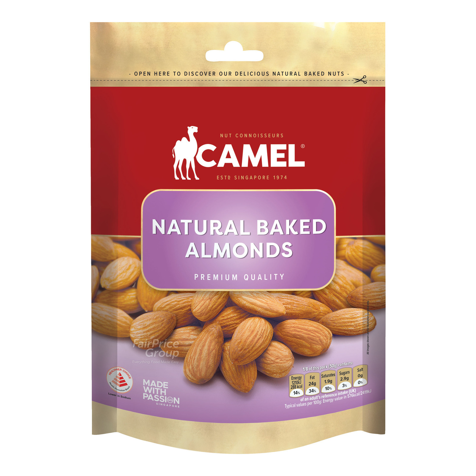 Camel Natural Baked Almonds | NTUC FairPrice