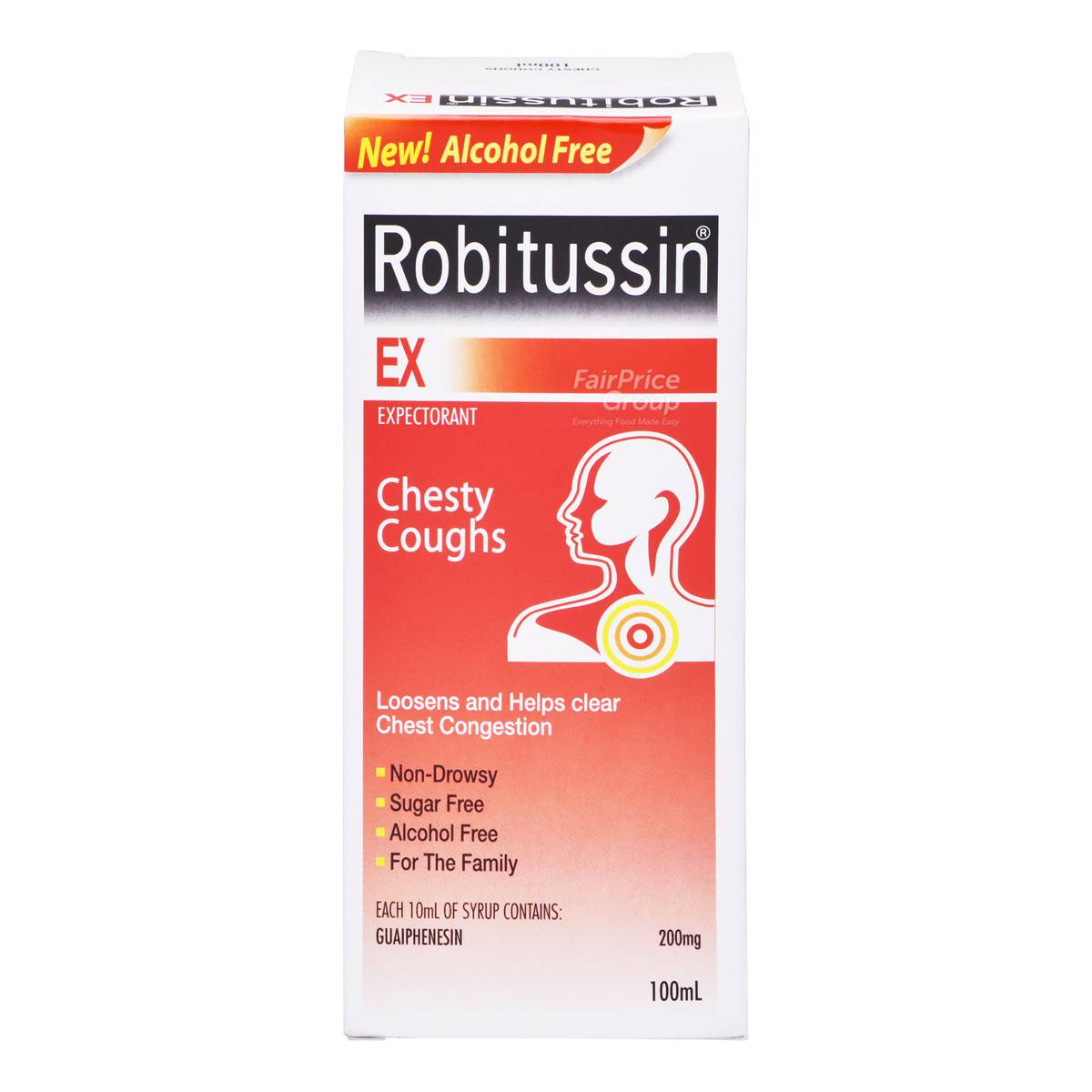 Robitussin Ex Cough Syrup - Chesty Coughs | NTUC FairPrice