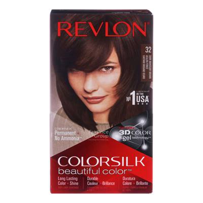 Revlon ColorSilk Hair Colour - 32 Dark Mahogany Brown | NTUC FairPrice