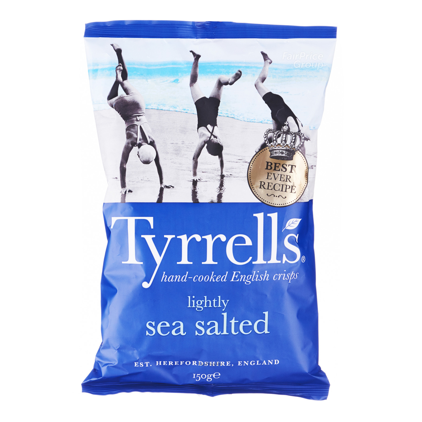 Tyrrells Hand Cooked Potato Chips - Sea Salt (Lightly) | NTUC FairPrice