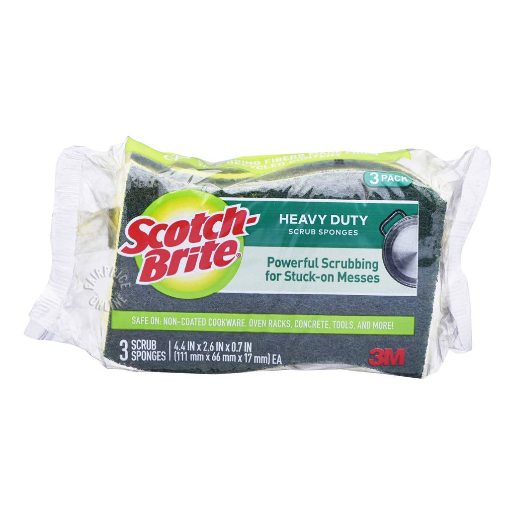 3M Scotch-Brite Scrub Sponges - Heavy Duty | NTUC FairPrice