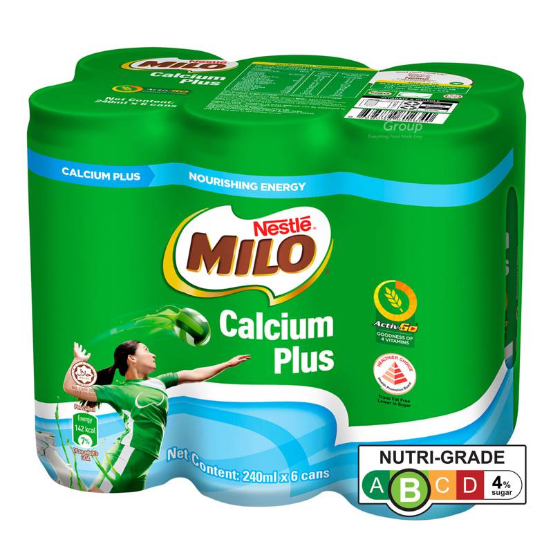 Milo Chocolate Malt Can Drink - Calcium Plus | NTUC FairPrice