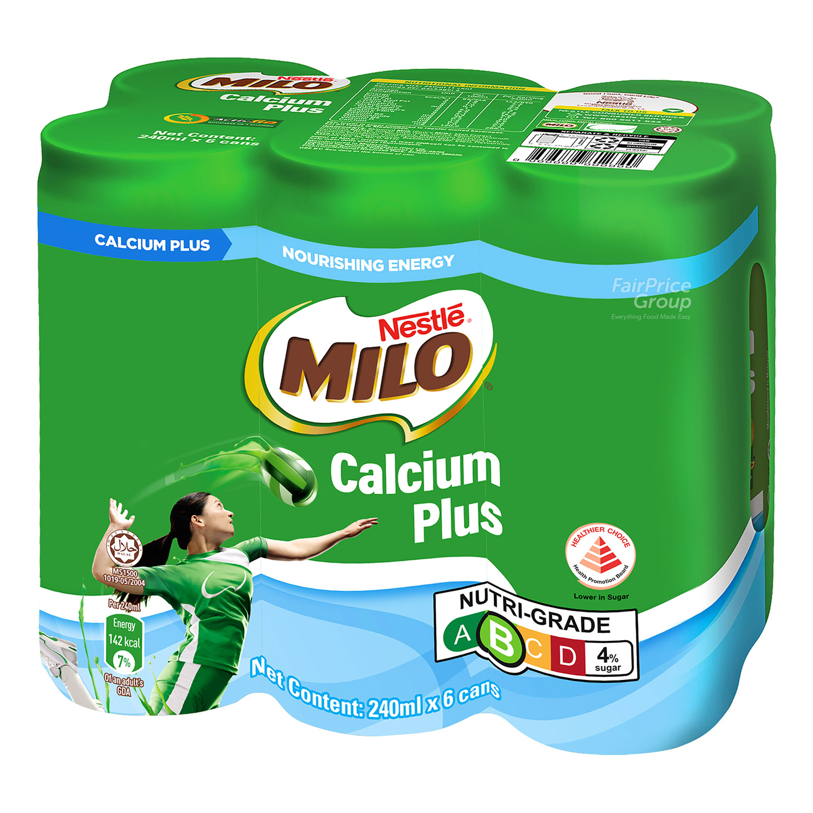 Milo Chocolate Malt Can Drink - Calcium Plus | NTUC FairPrice