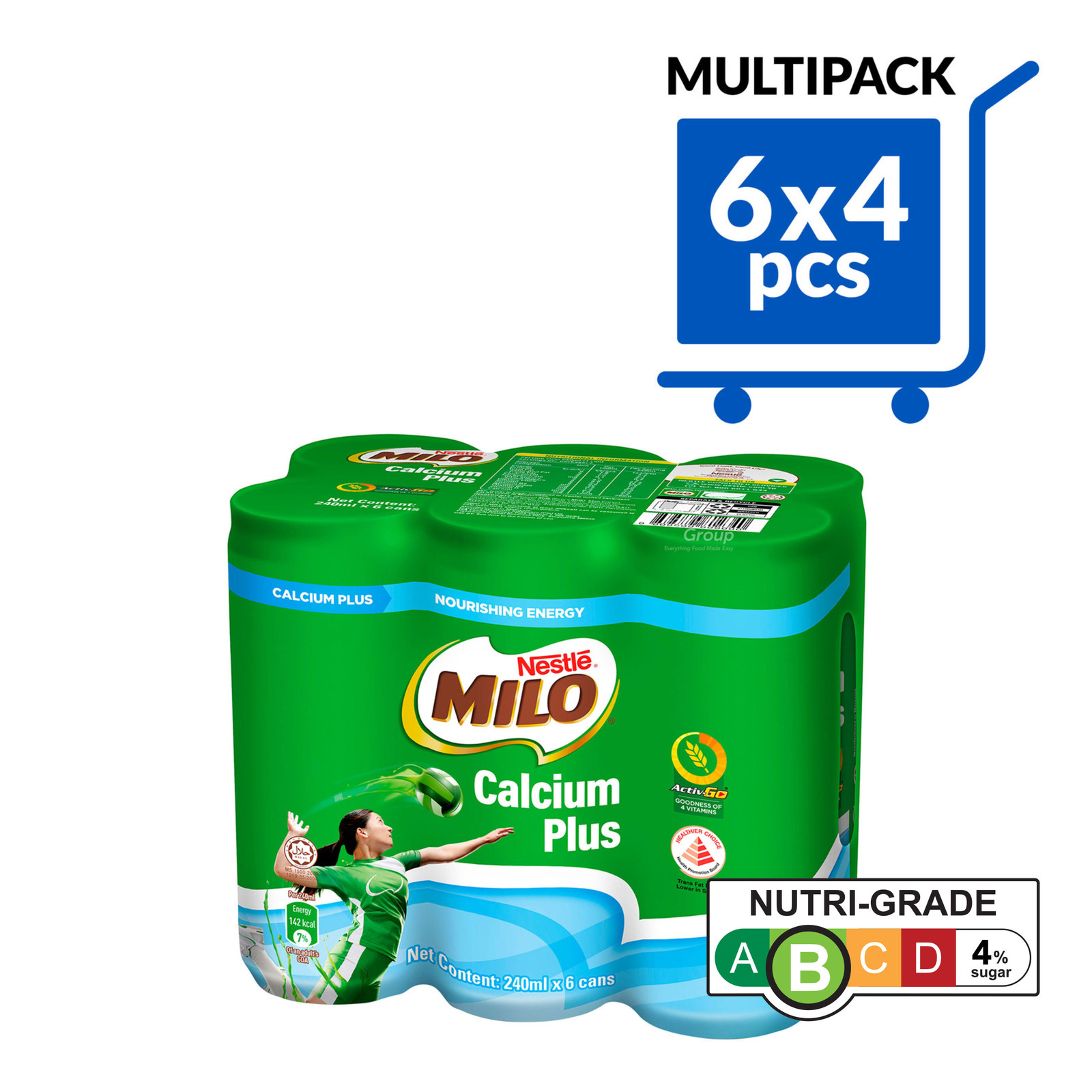 Milo Chocolate Malt Can Drink - Calcium Plus | NTUC FairPrice