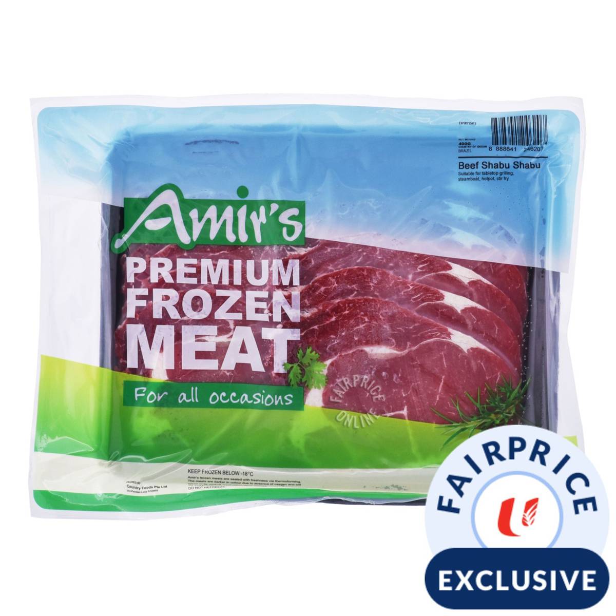 Amir's Premium Frozen Meat - Beef Shabu Shabu | NTUC FairPrice