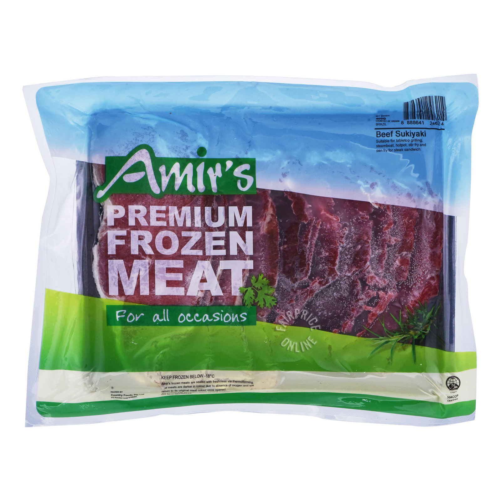Amir's Premium Frozen Meat - Beef Sukiyaki | NTUC FairPrice