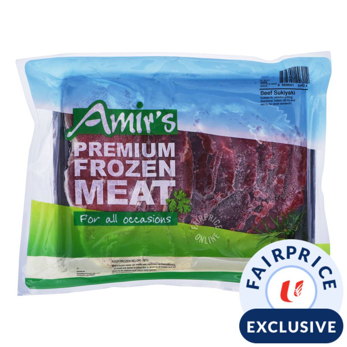 Amir's Premium Frozen Meat - Beef Sukiyaki | NTUC FairPrice