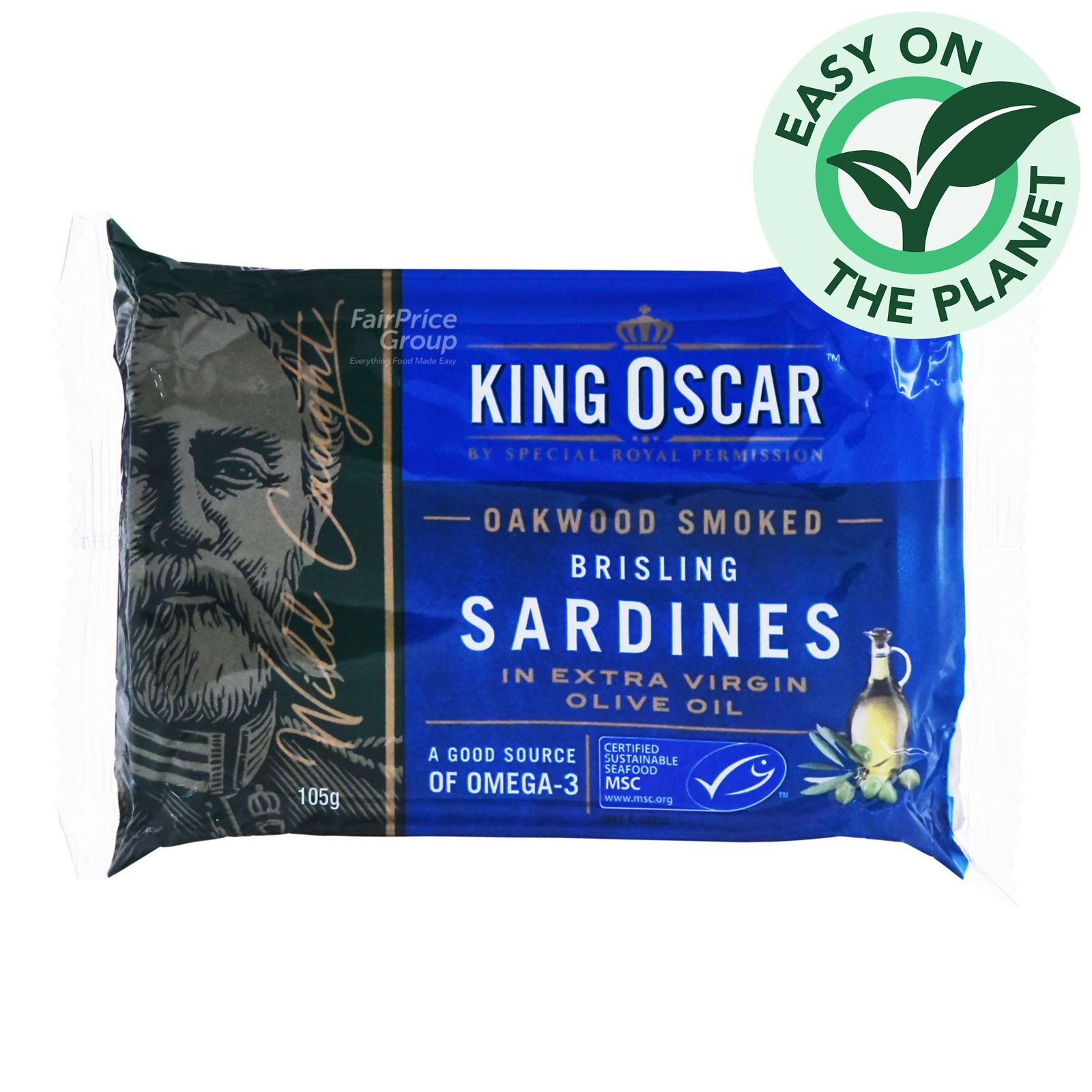 King Oscar Brisling Sardines in Extra Virgin Olive Oil | NTUC FairPrice