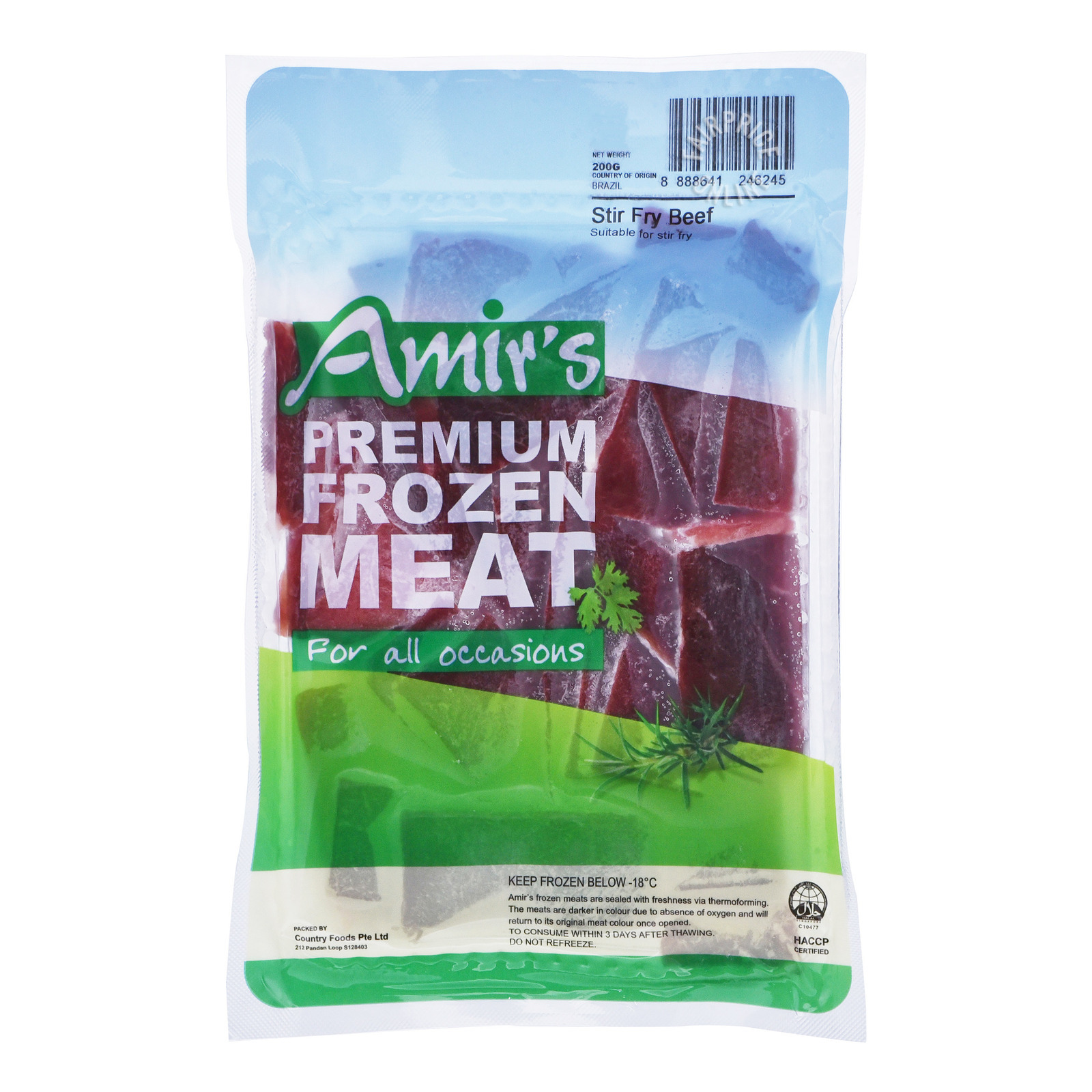Amir's Premium Frozen Meat - Stir Fry Beef | NTUC FairPrice