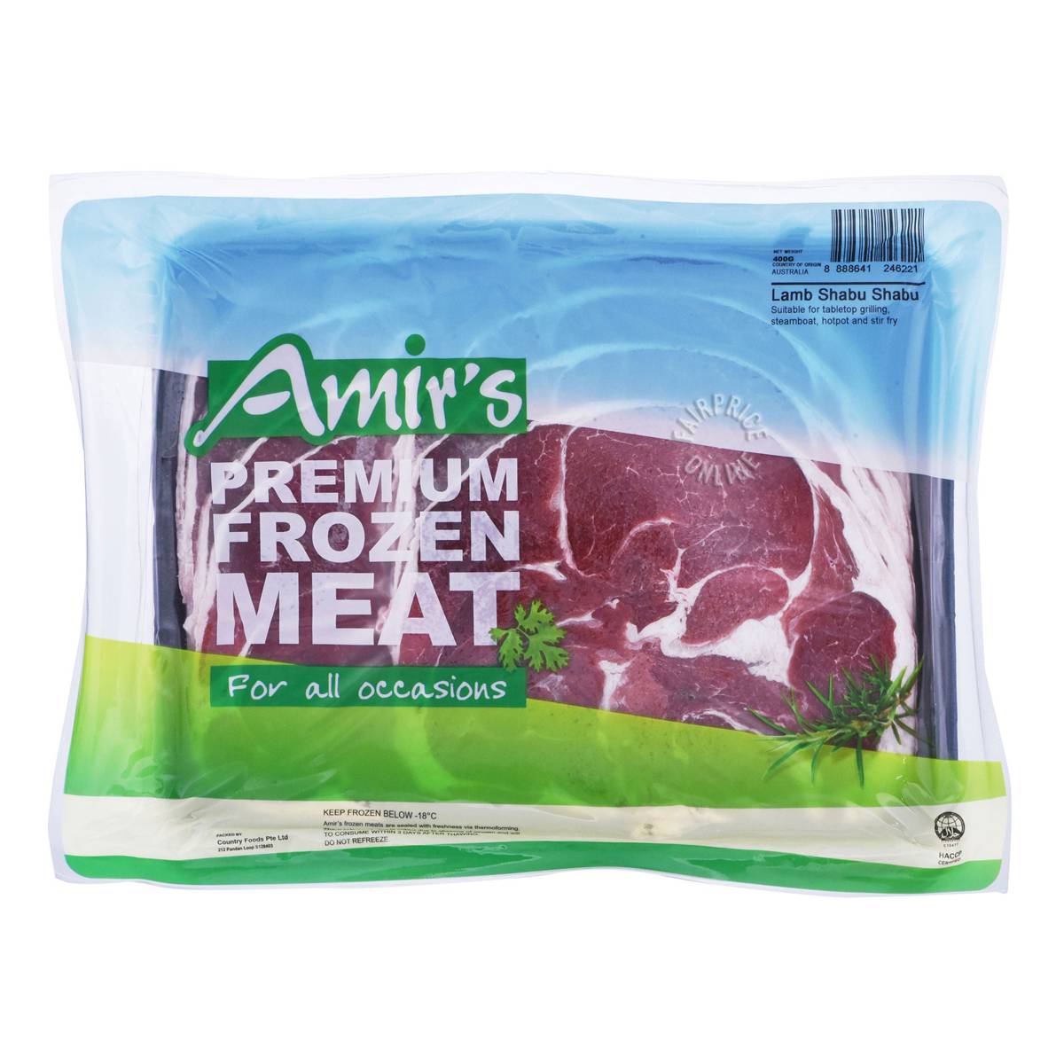 Amir's Premium Frozen Meat - Lamb Shabu Shabu | NTUC FairPrice