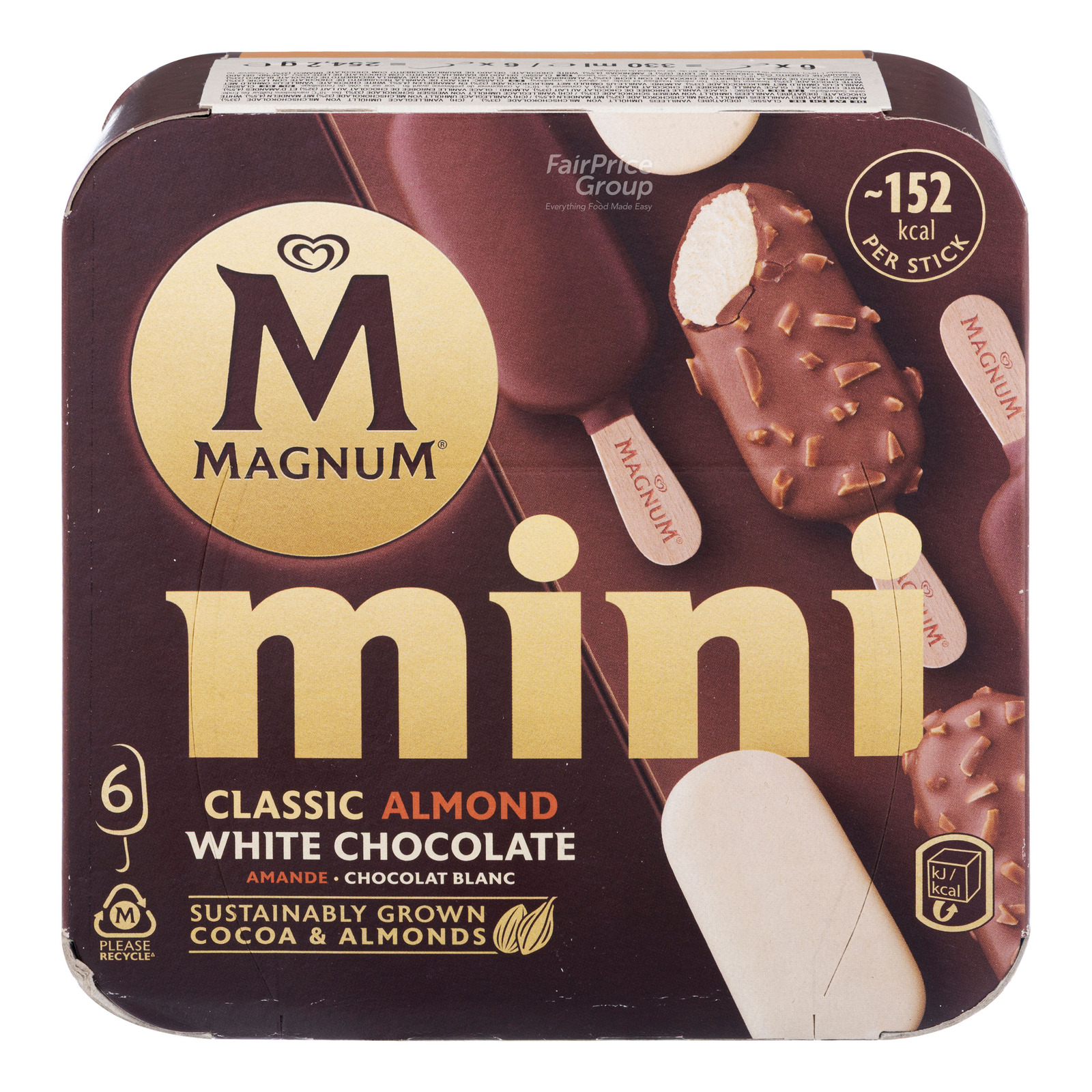 Magnum Mini Ice Cream - Classic, Almond & White | NTUC FairPrice