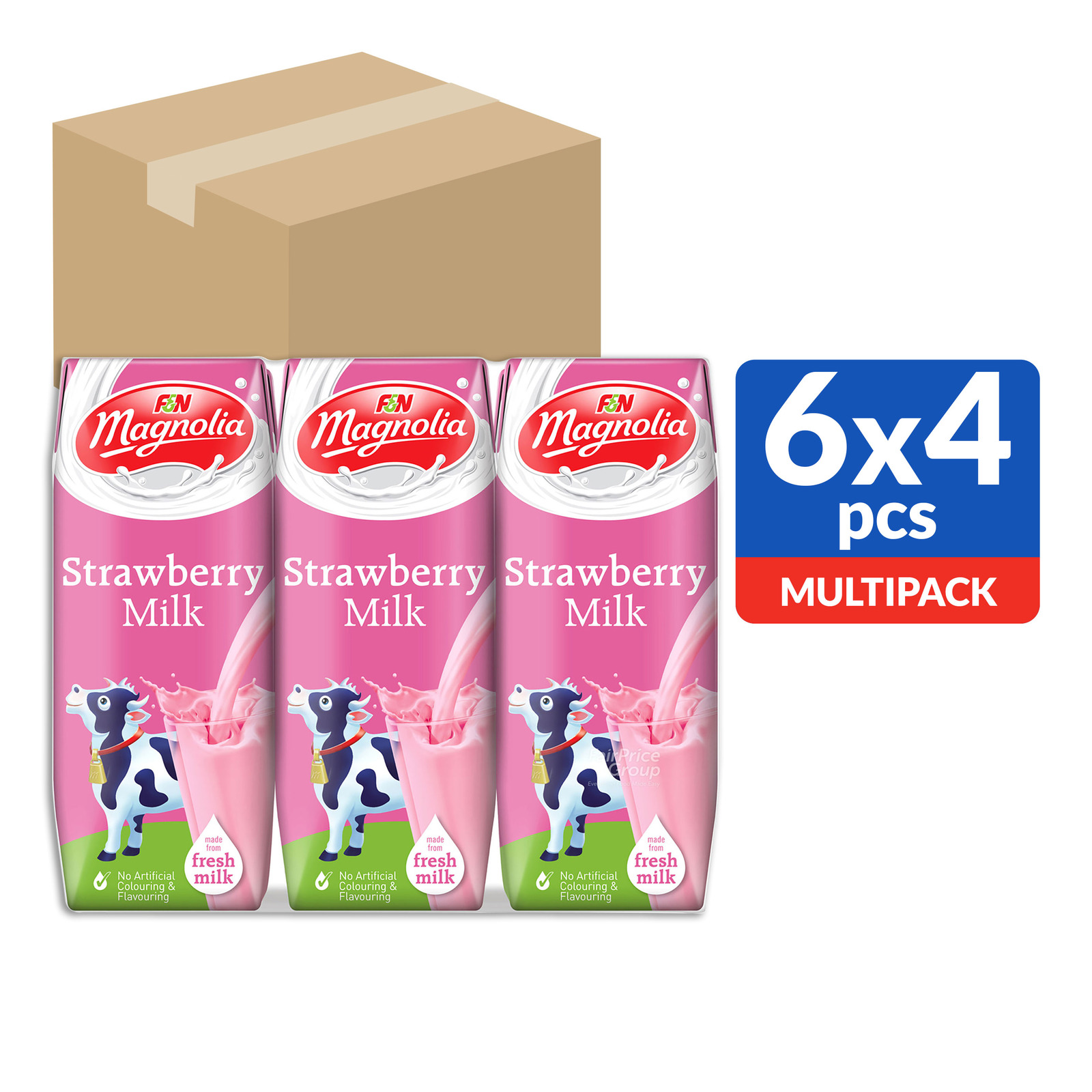 F & N Magnolia UHT Packet Milk - Strawberry | NTUC FairPrice