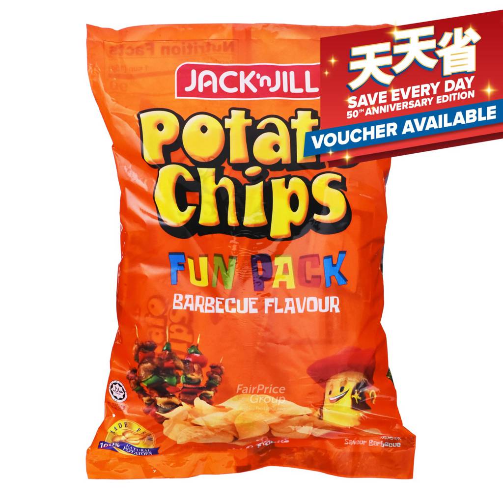 Jack 'n Jill Potato Chips - Barbecue (Funpack) | NTUC FairPrice