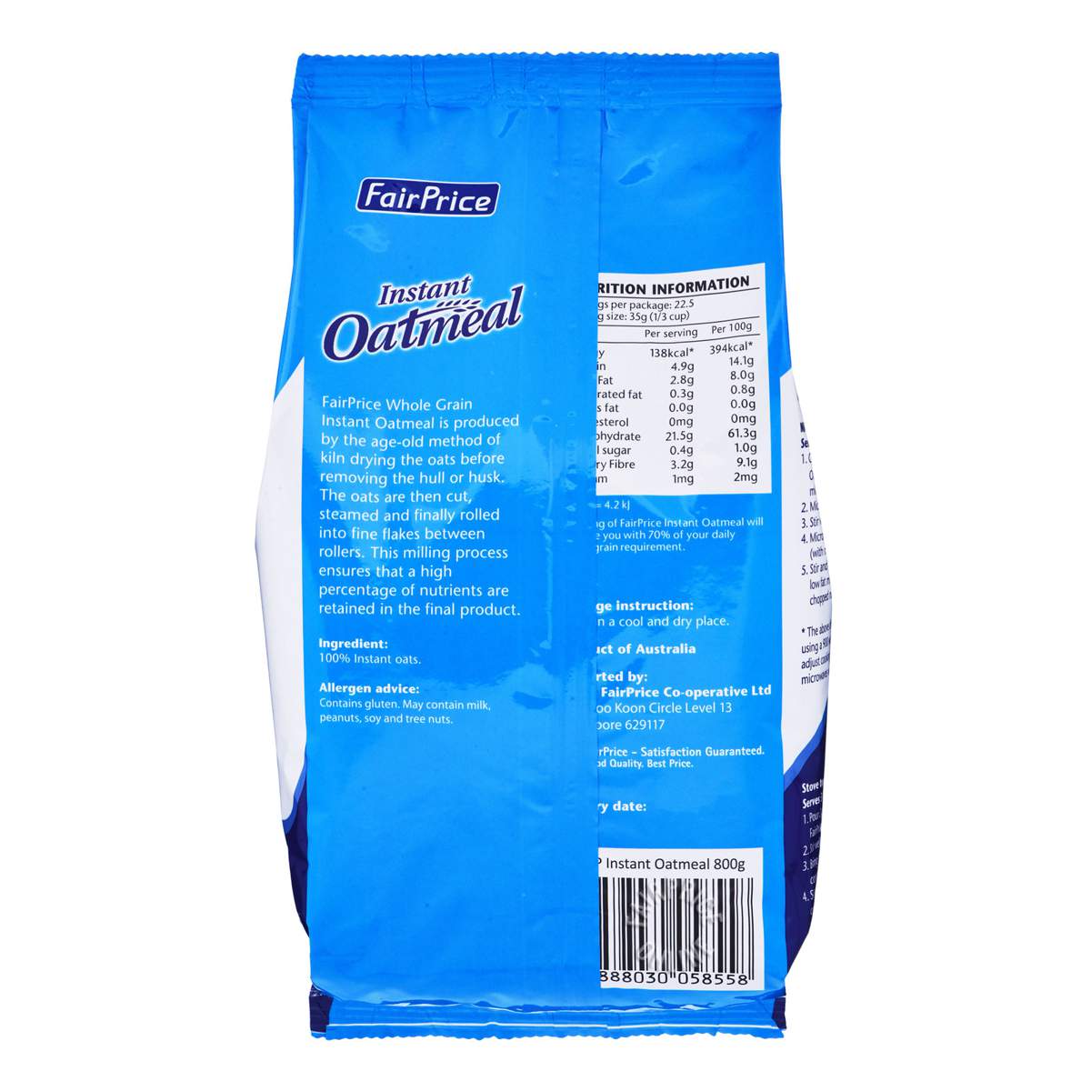 FairPrice Instant Oatmeal | NTUC FairPrice