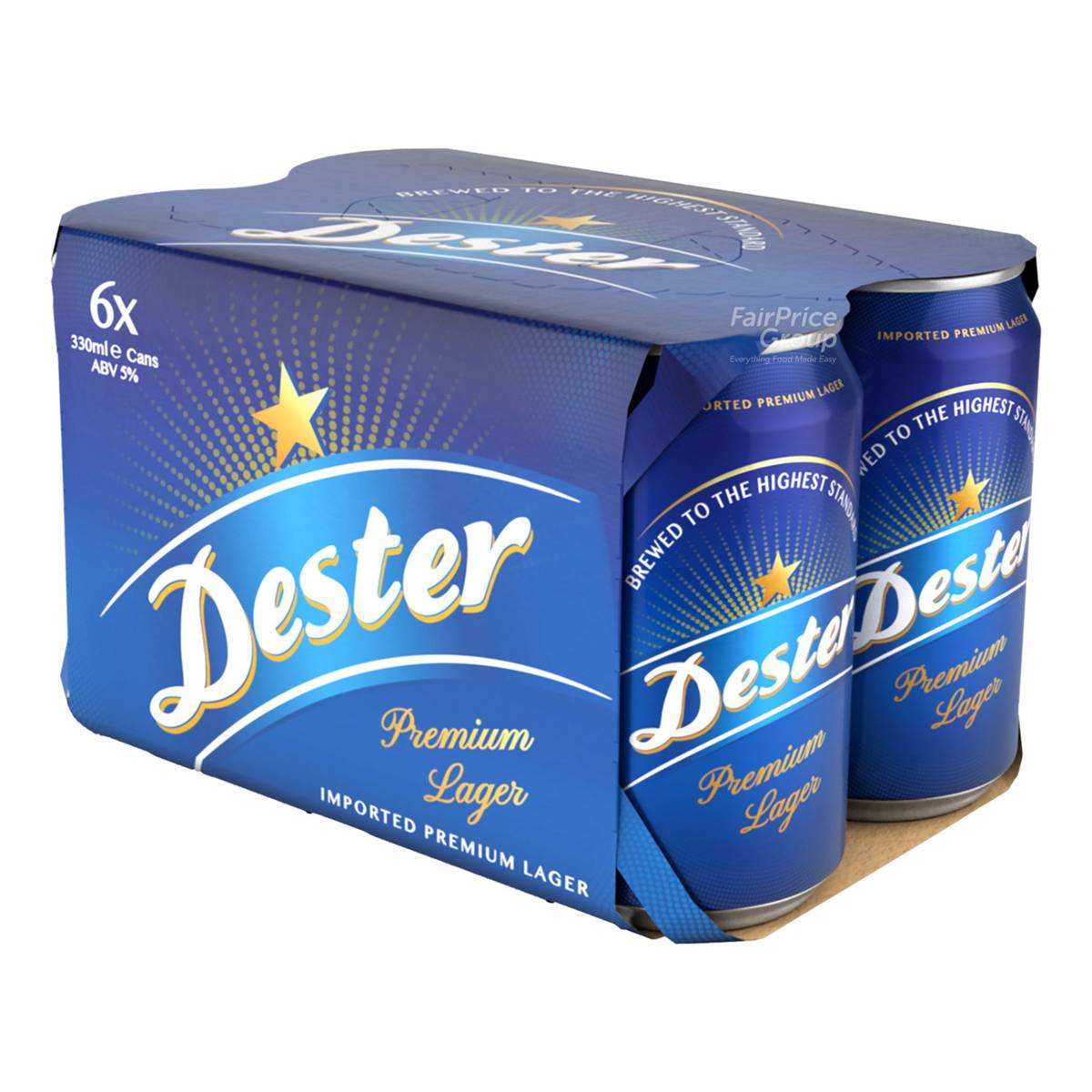 Dester Premium Lager Can Beer - Original Brew | NTUC FairPrice