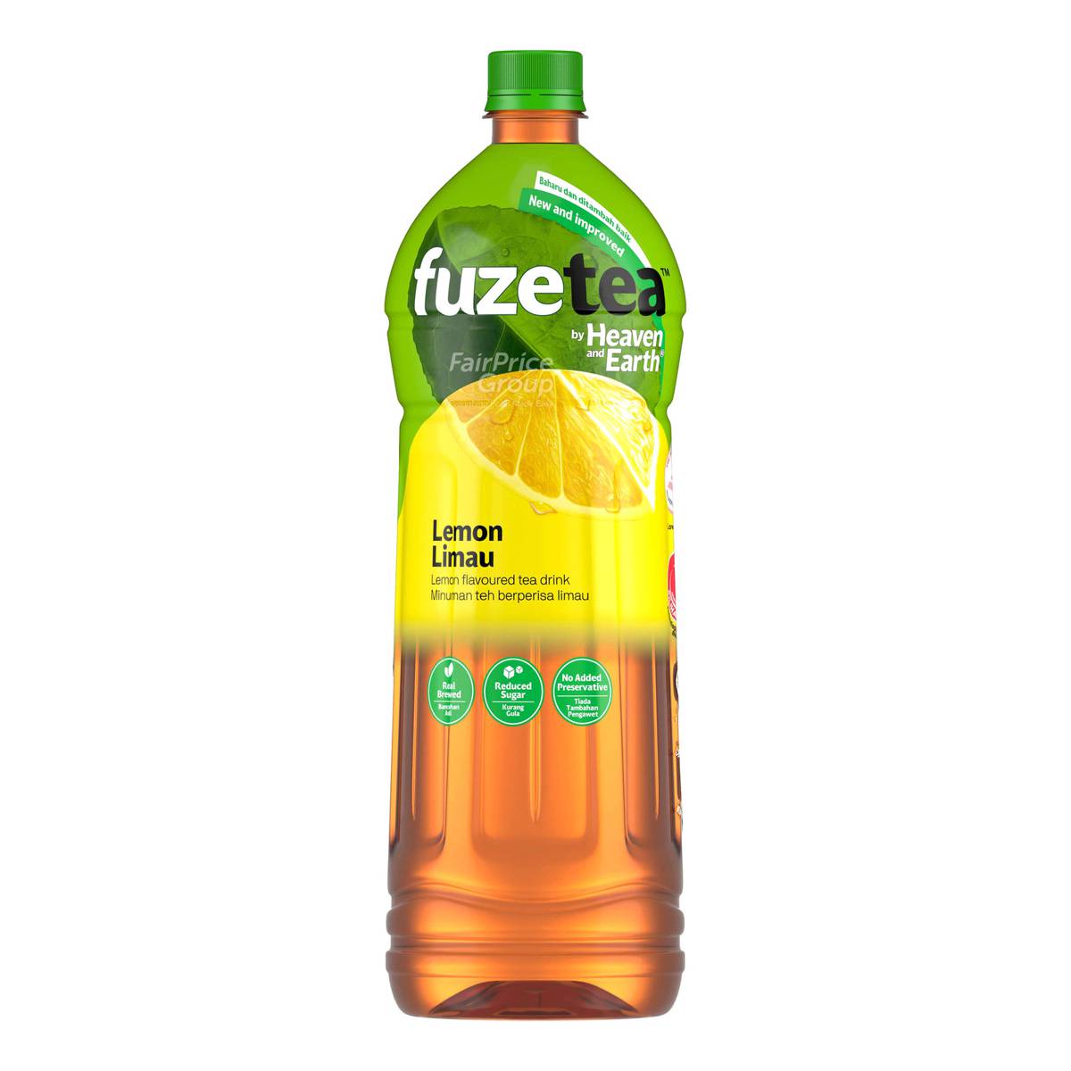 Fuze Tea Flavoured Green Tea Bottle Drink - Lemon | NTUC FairPrice