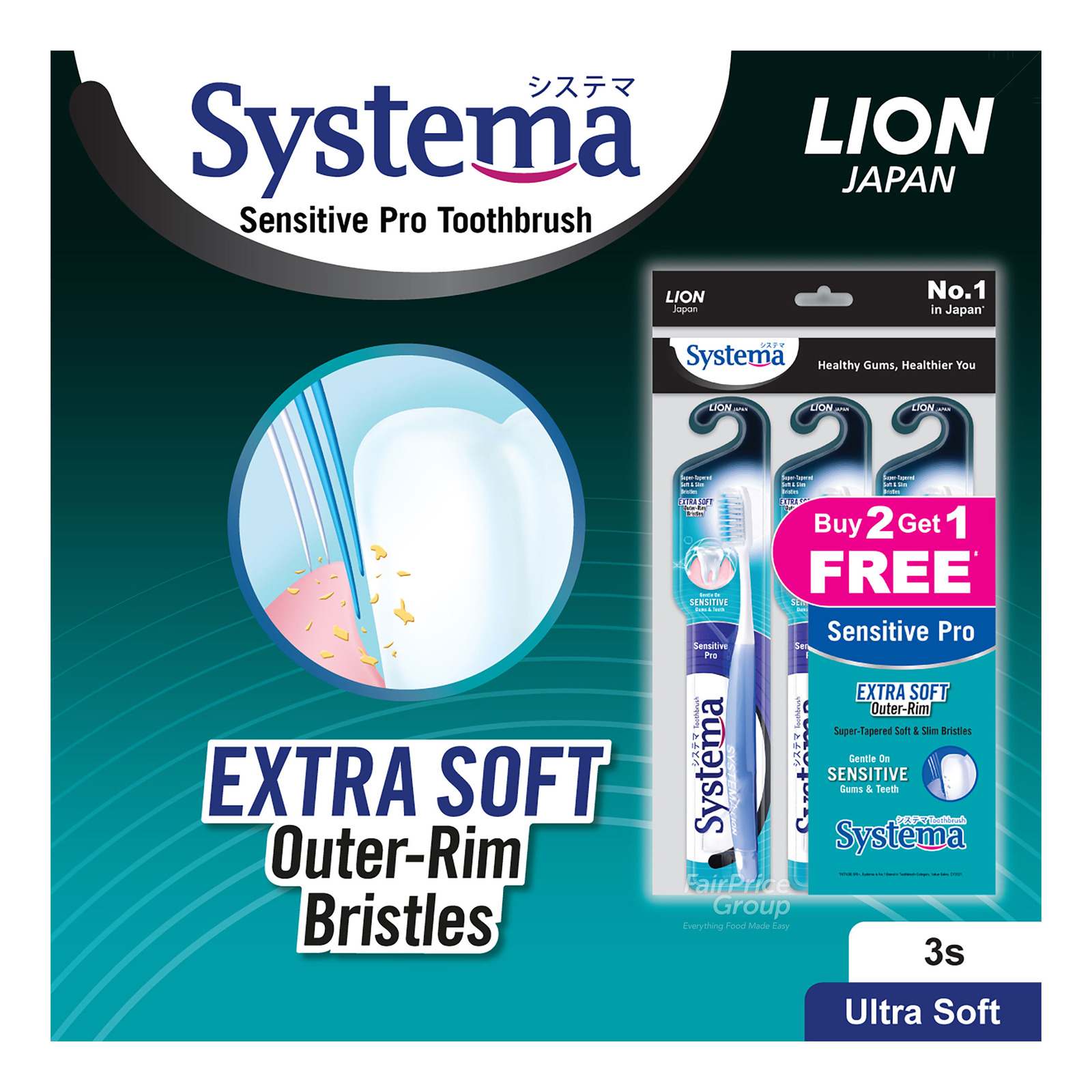 Systema Sensitive Toothbrush - Extra Soft | NTUC FairPrice