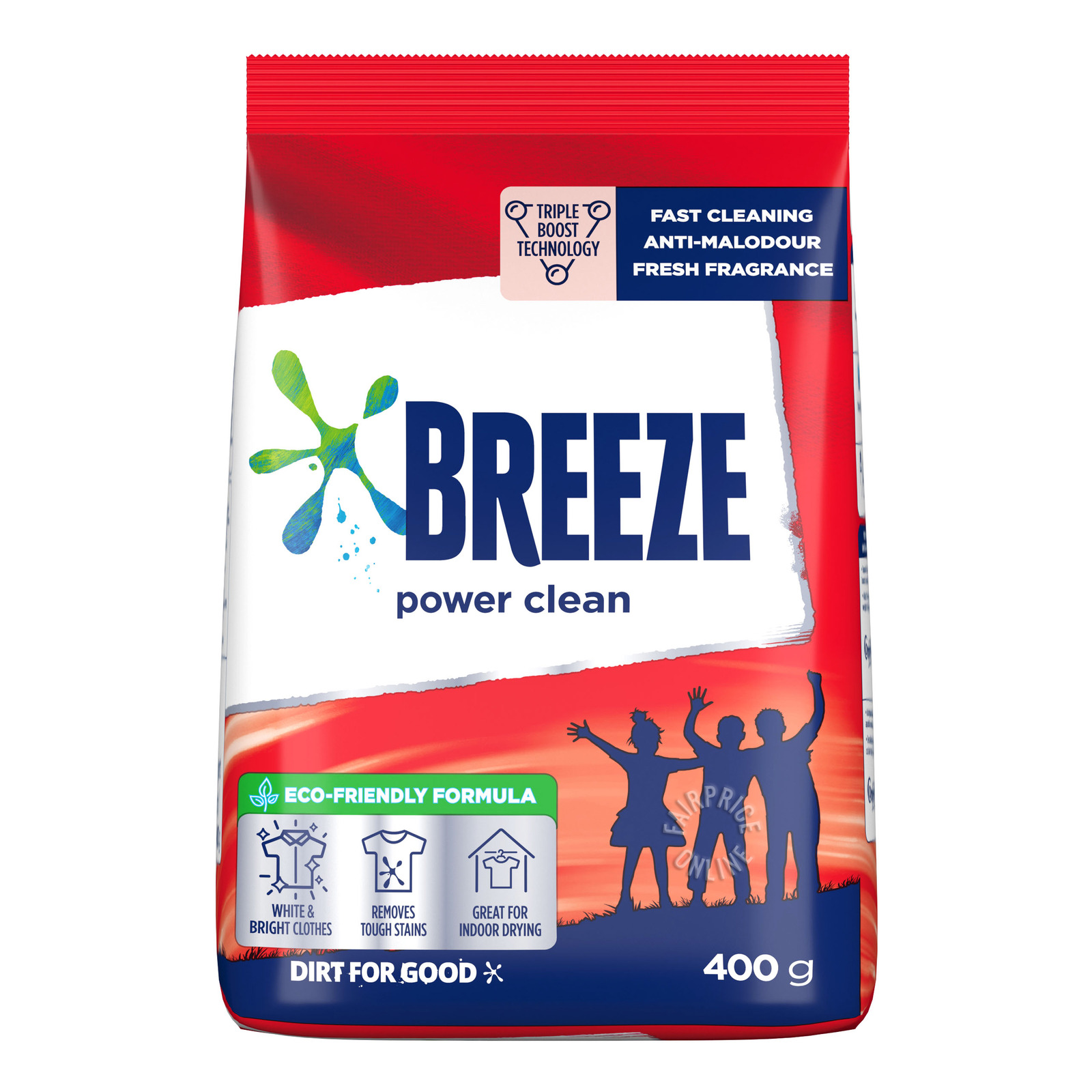 Breeze Powder Detergent - Power Clean | NTUC FairPrice