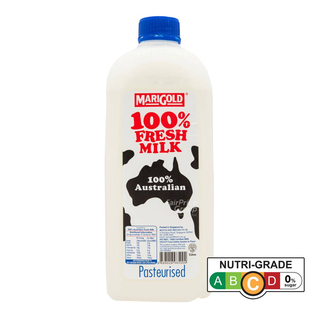 Marigold 100% Fresh Bottle Milk | NTUC FairPrice