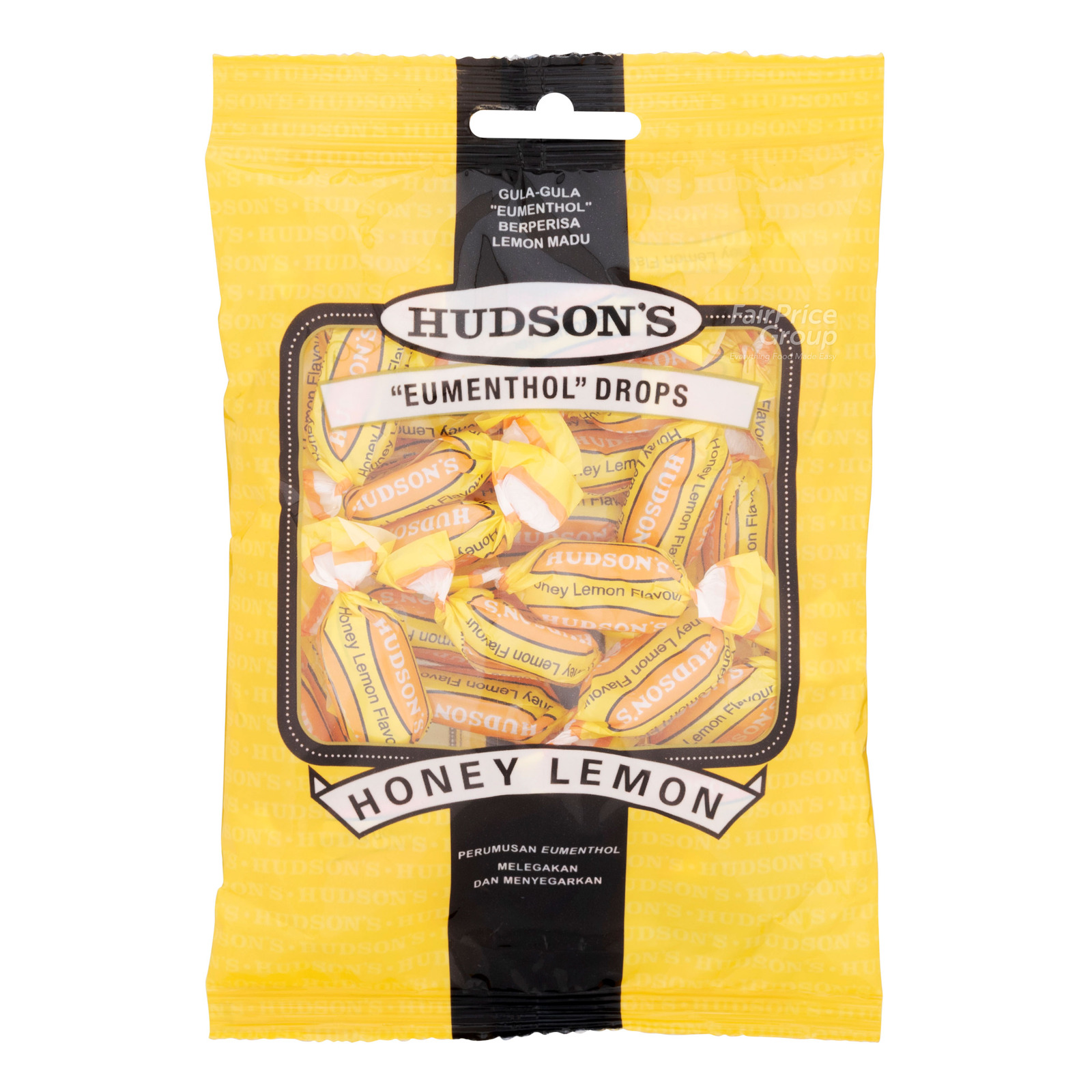 Hudson's Eumenthol Candy Drops - Honey Lemon | NTUC FairPrice