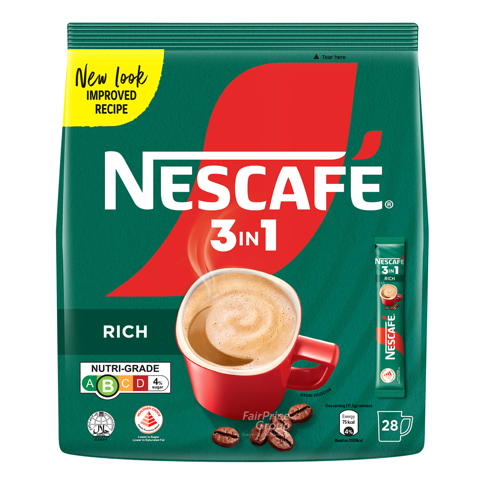 Nescafe 3 in 1 Instant Coffee - Rich | NTUC FairPrice
