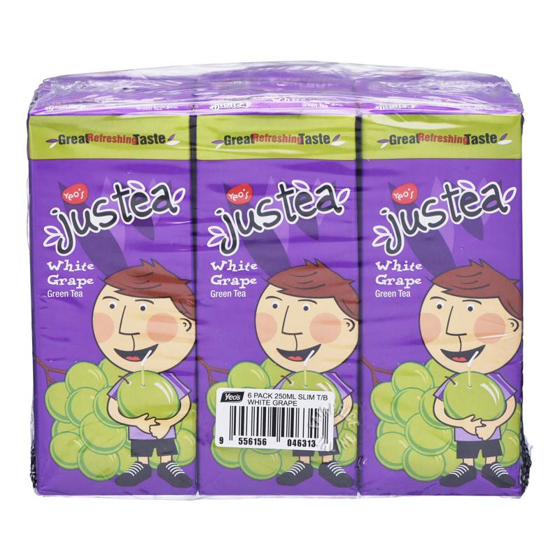 Yeo's Justea Packet Drink - White Grape Green Tea | NTUC FairPrice