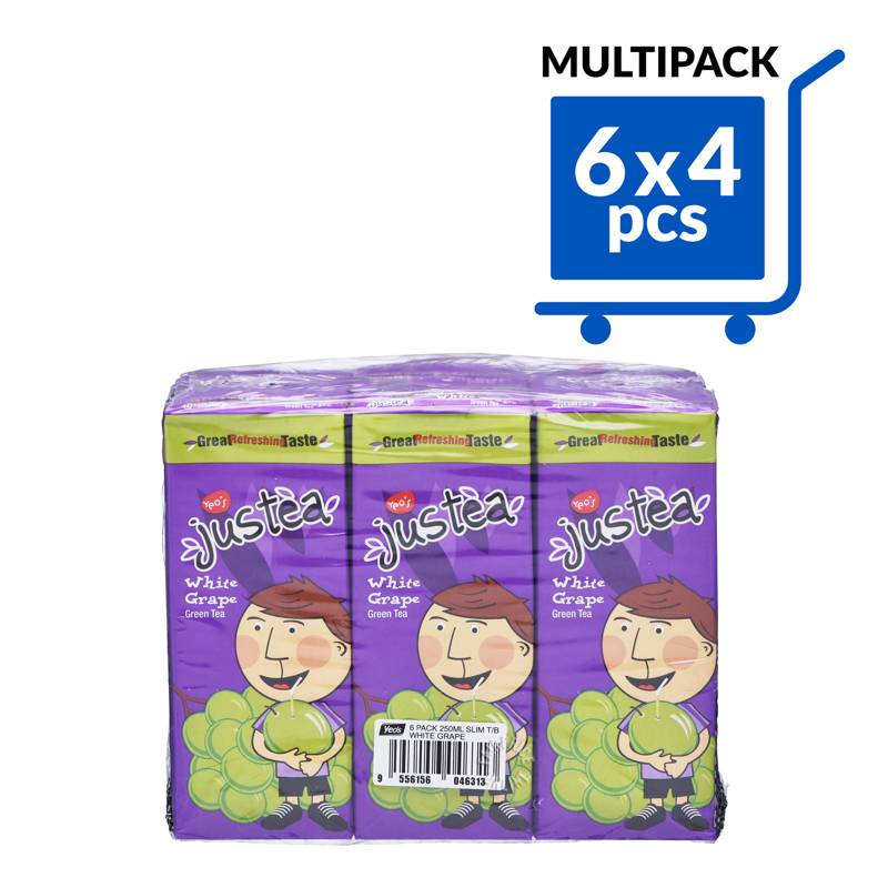 Yeo's Justea Packet Drink - White Grape Green Tea | NTUC FairPrice