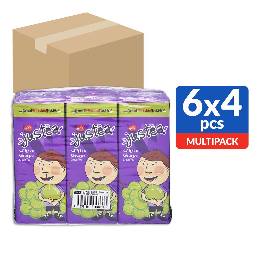 Yeo's Justea Packet Drink - White Grape Green Tea | NTUC FairPrice