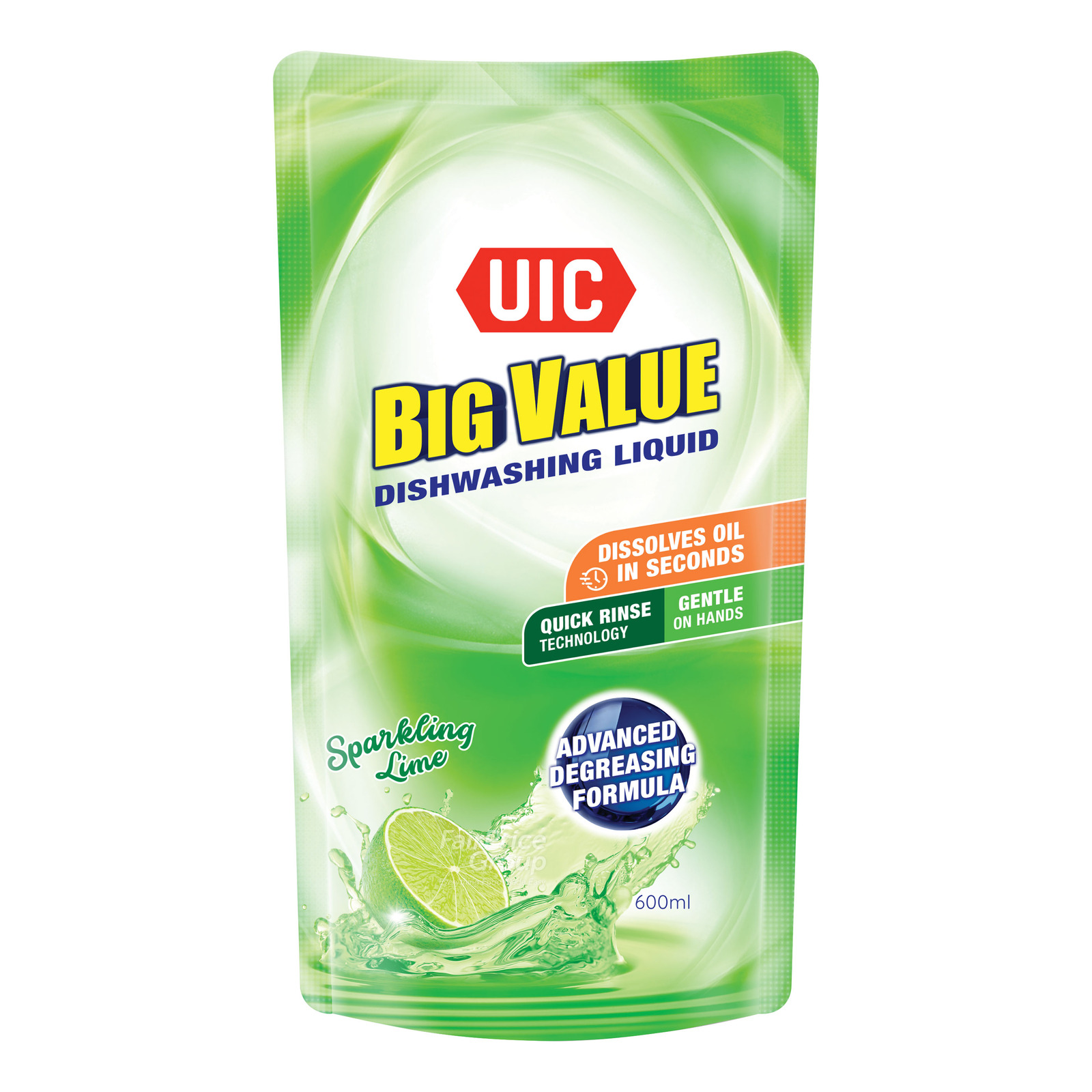 UIC Big Value Dishwashing Liquid Refill - Lime | NTUC FairPrice