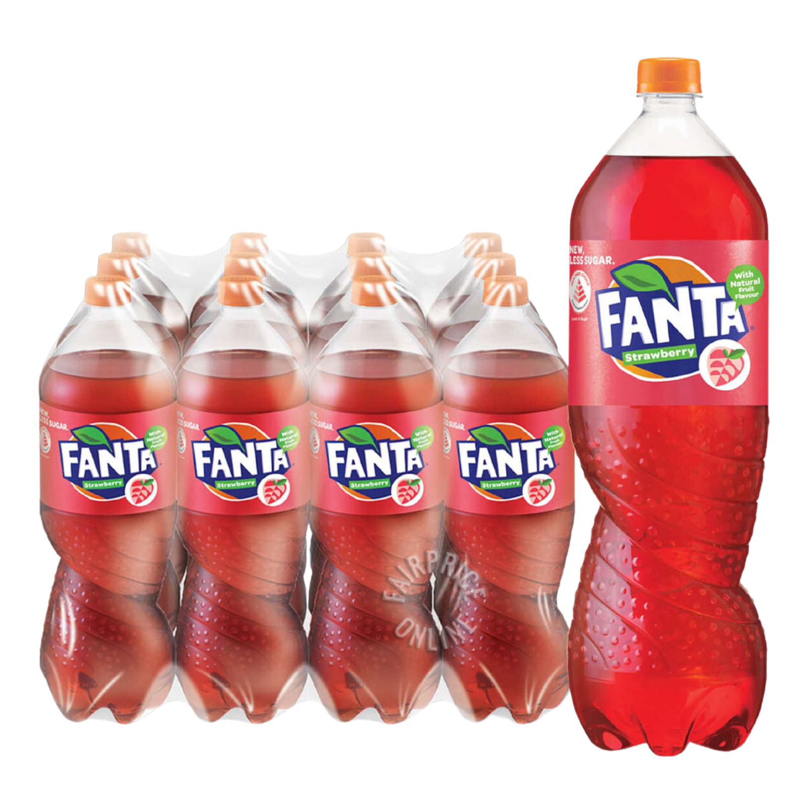 Fanta Bottle Drink - Strawberry | NTUC FairPrice