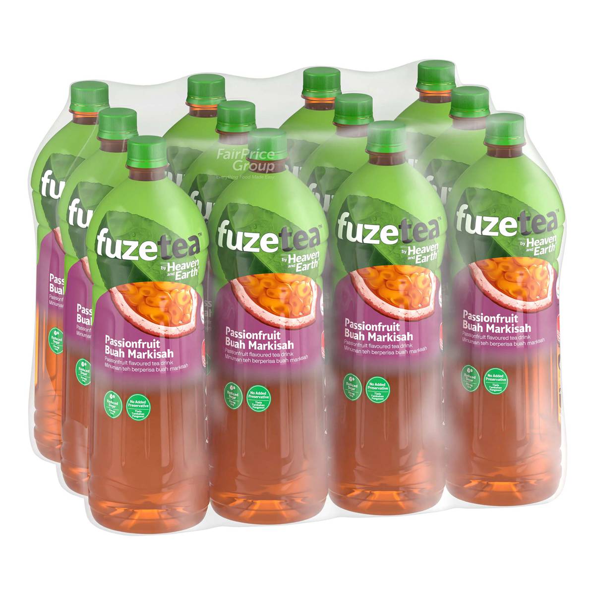 Fuze Tea Flavoured Tea Bottle Drink - Passionfruit | NTUC FairPrice