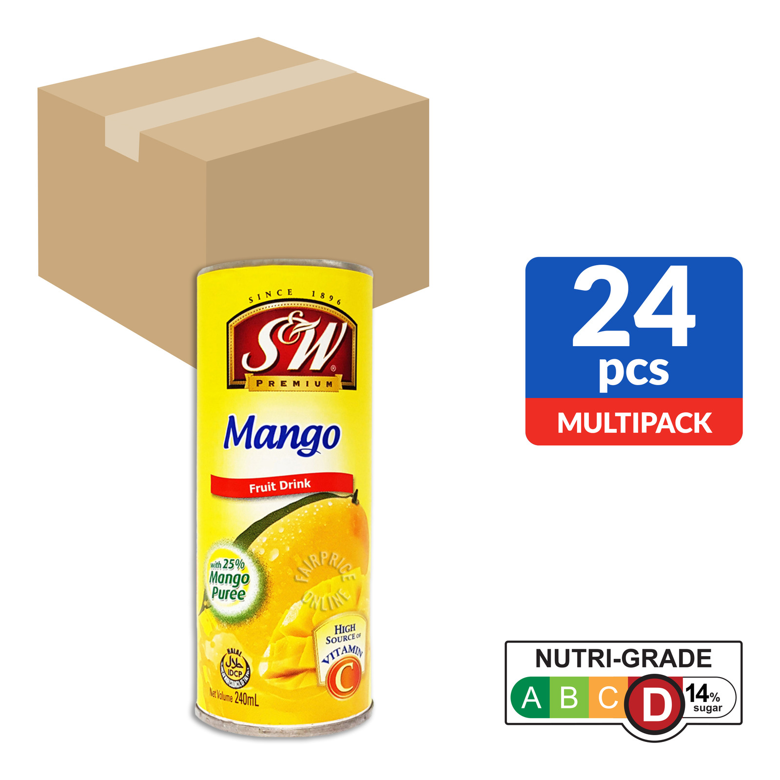 S&W Fruit Can Drink - Mango | NTUC FairPrice