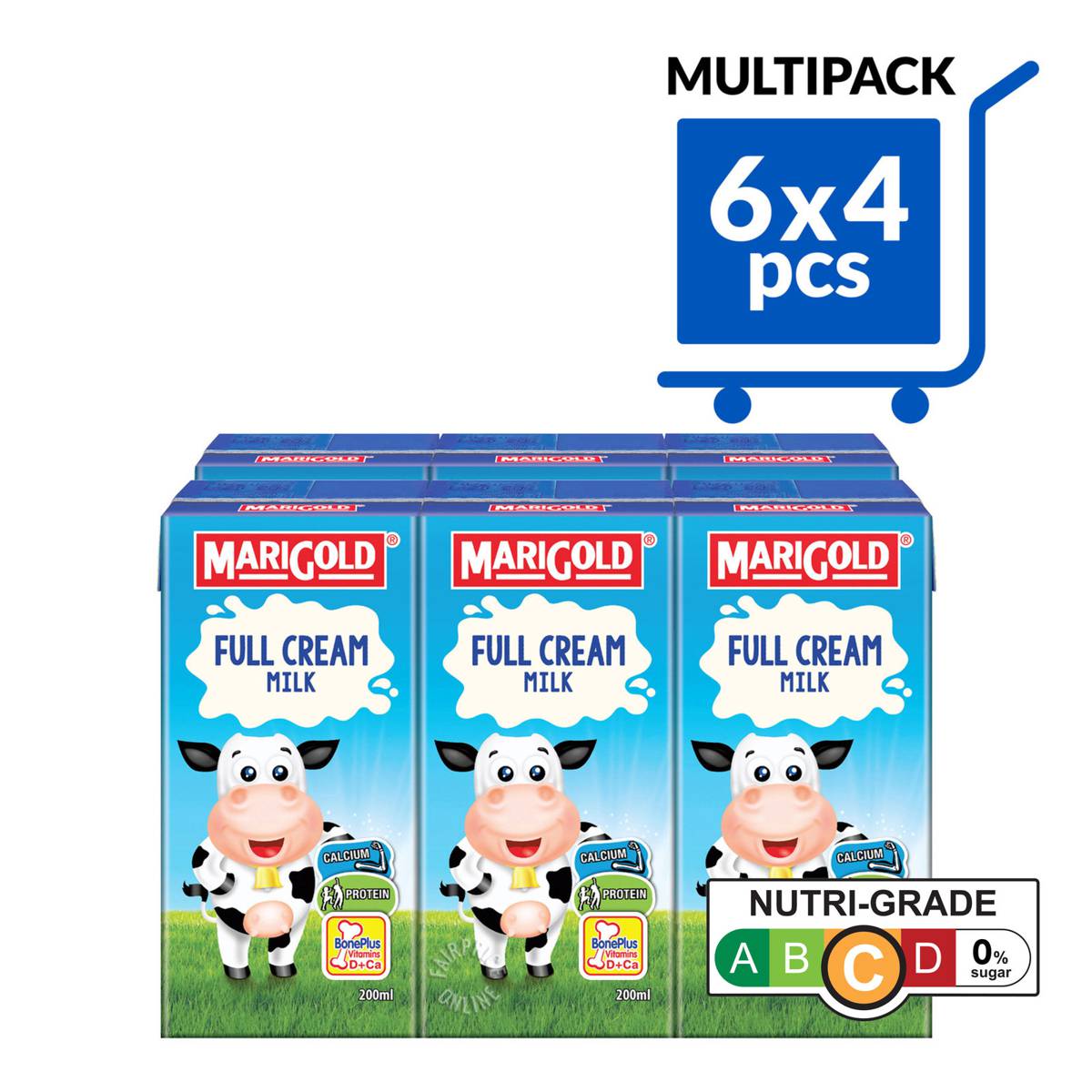 Marigold UHT Packet Milk - Full Cream | NTUC FairPrice