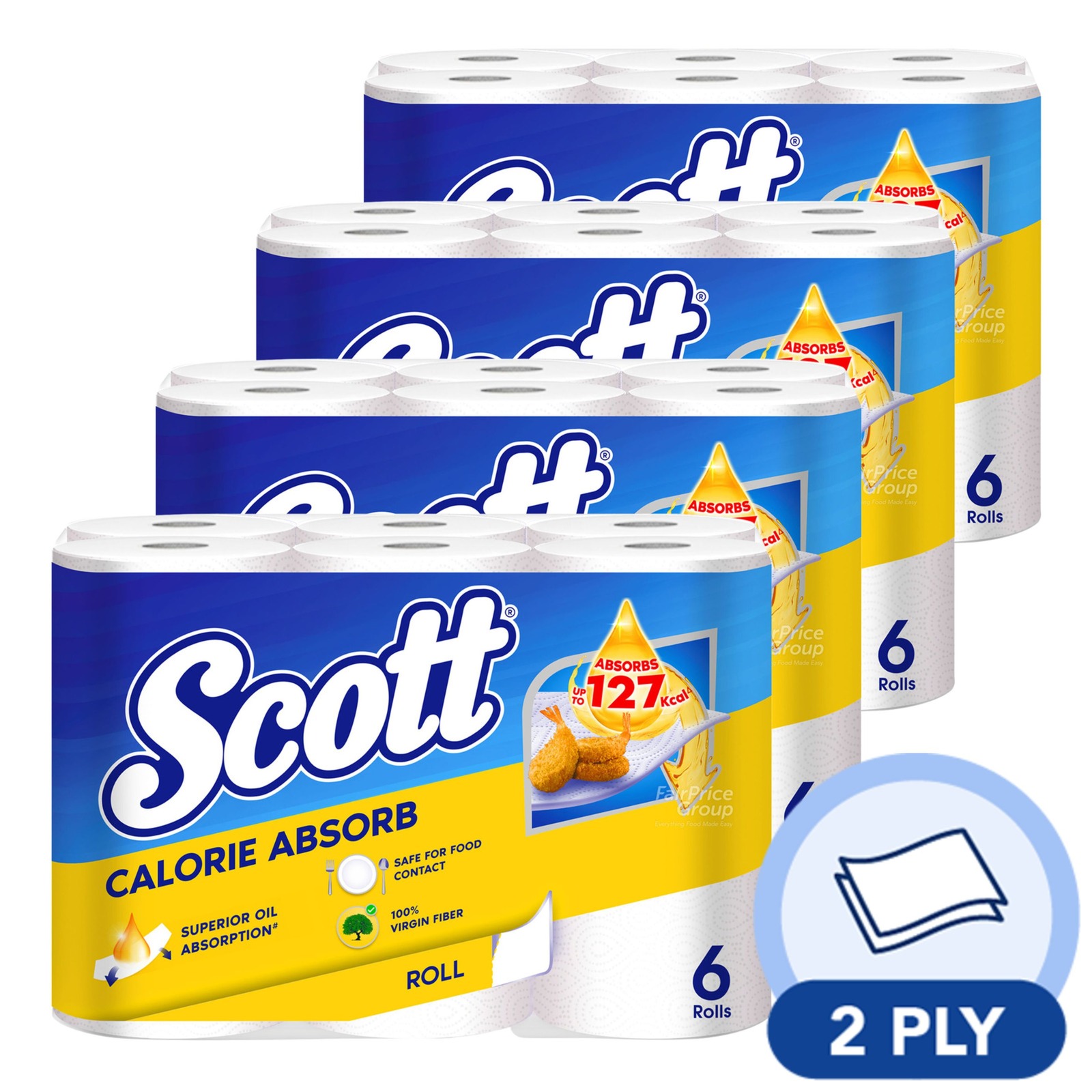 Scott Kitchen Premium Towel Rolls - Calorie Absorb | NTUC FairPrice