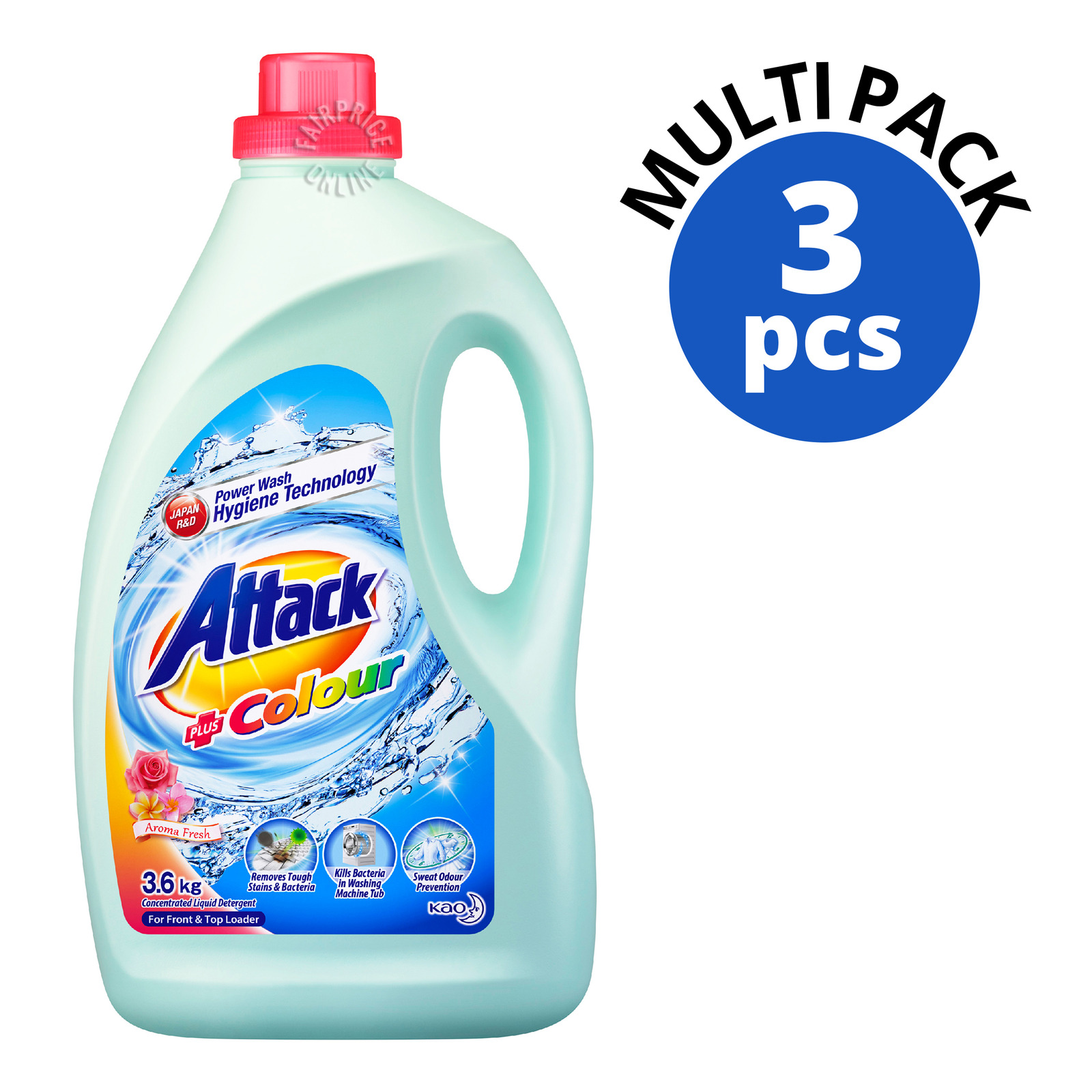 Attack Liquid Detergent - Plus Colour (Aroma Fresh) | NTUC FairPrice