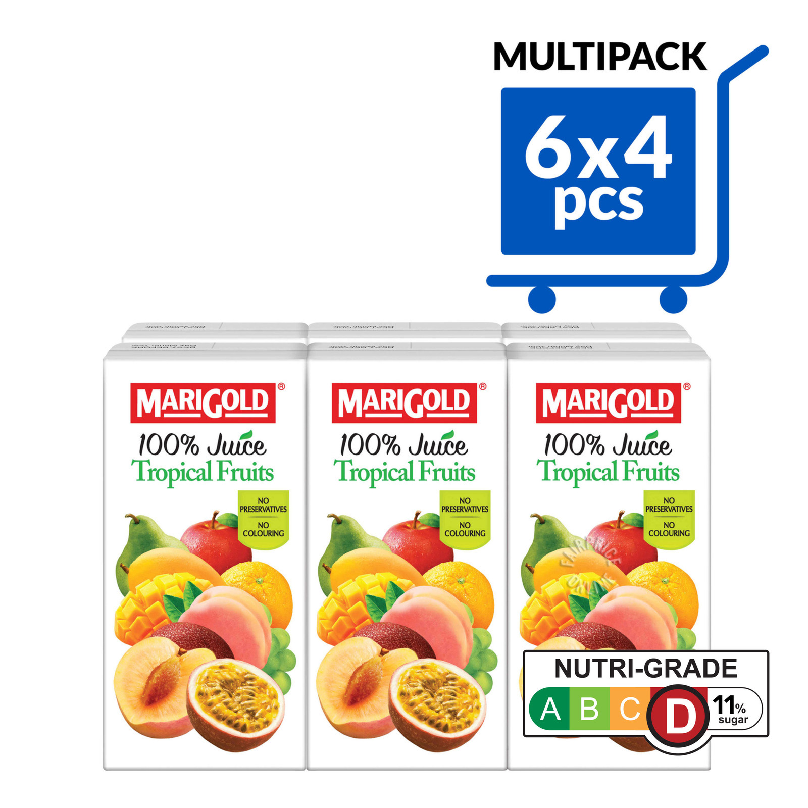 Marigold 100% Packet Juice - Tropical Fruits | NTUC FairPrice