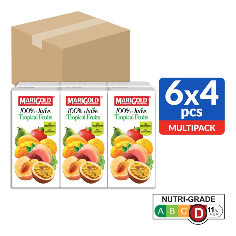 Marigold 100% Packet Juice - Tropical Fruits | NTUC FairPrice