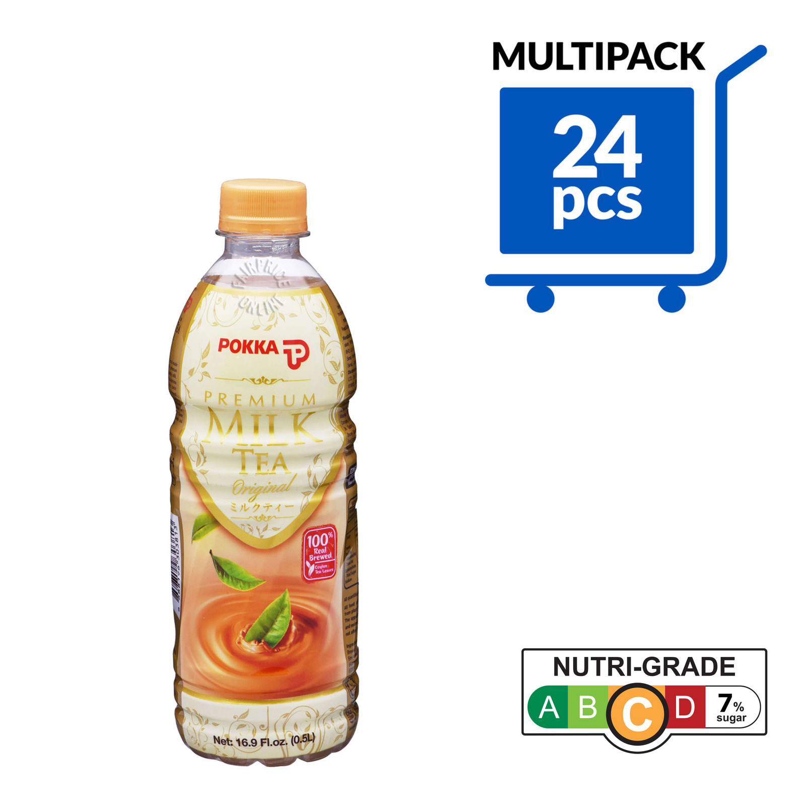 Pokka Premium Bottle Drink - Milk Tea (Original) | NTUC FairPrice