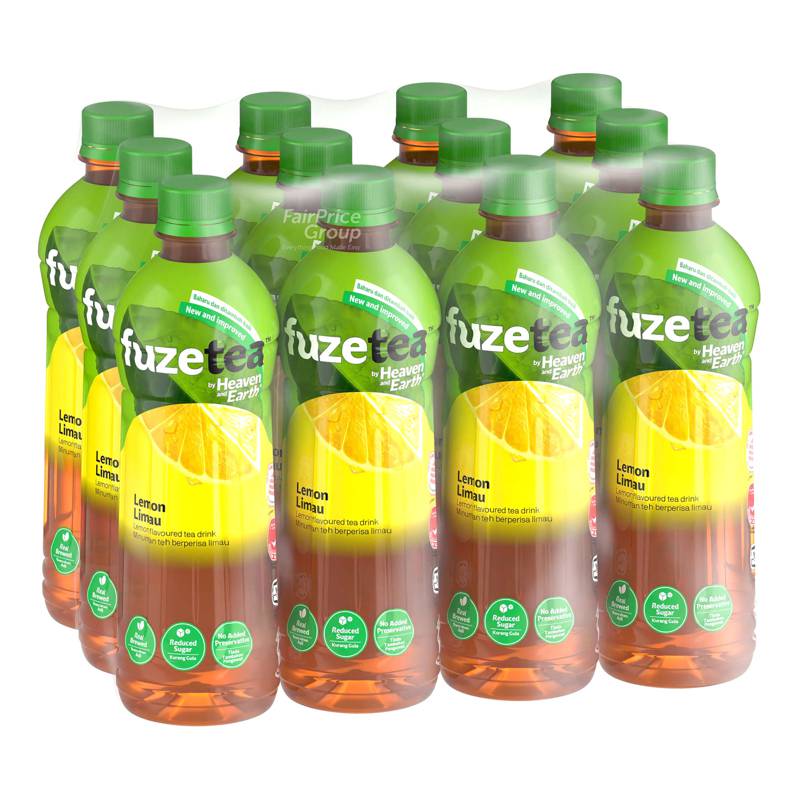Fuze Tea Flavoured Green Tea Bottle Drink - Lemon | NTUC FairPrice
