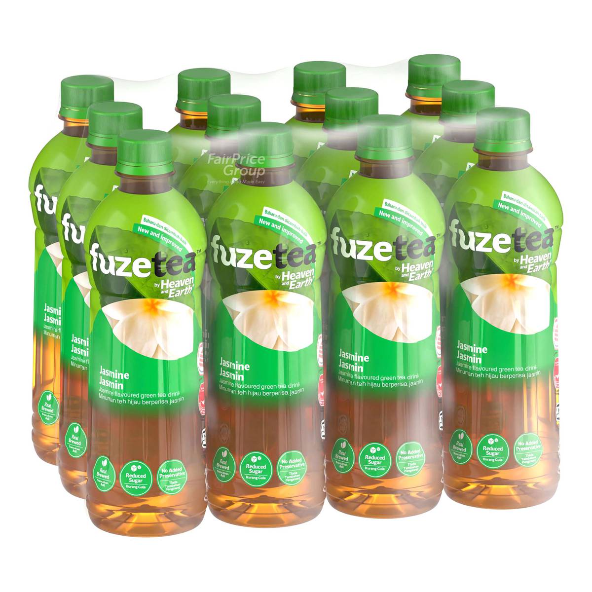 Fuze Tea Flavoured Green Tea Bottle Drink - Jasmine | NTUC FairPrice