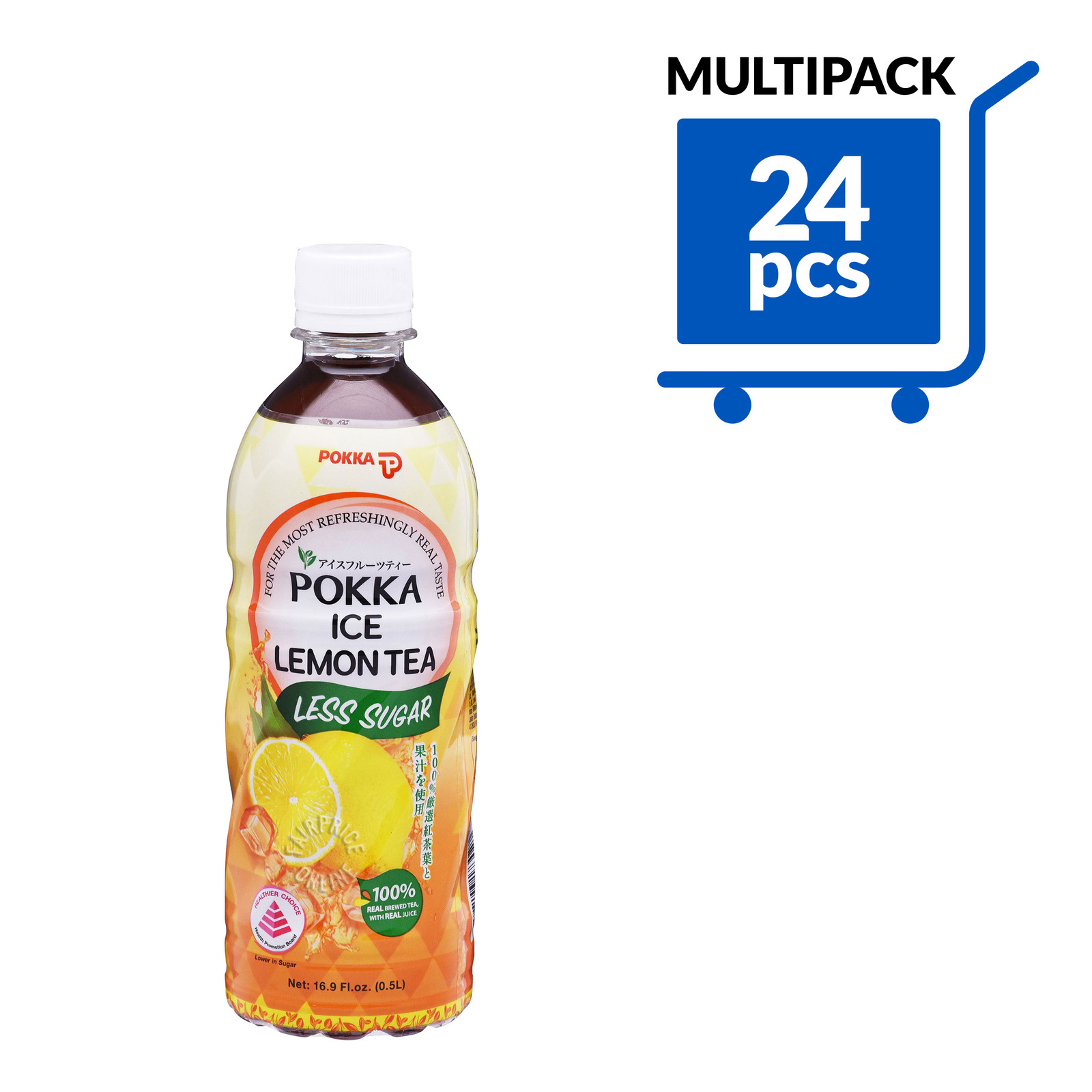 Pokka Bottle Drink - Ice Lemon Tea (Less Sugar) | NTUC FairPrice